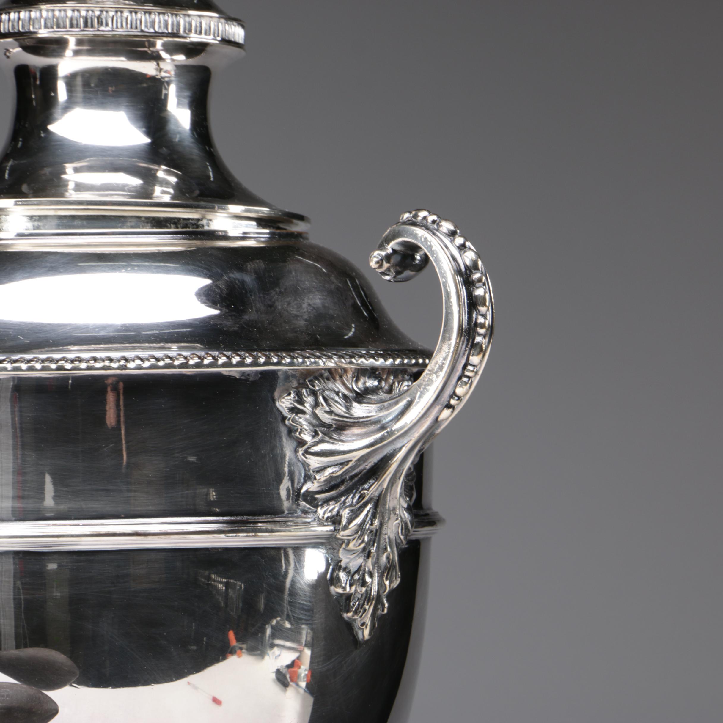 Harrods of London Silver Plate Samovar with Lion Spout, Early 20th ...