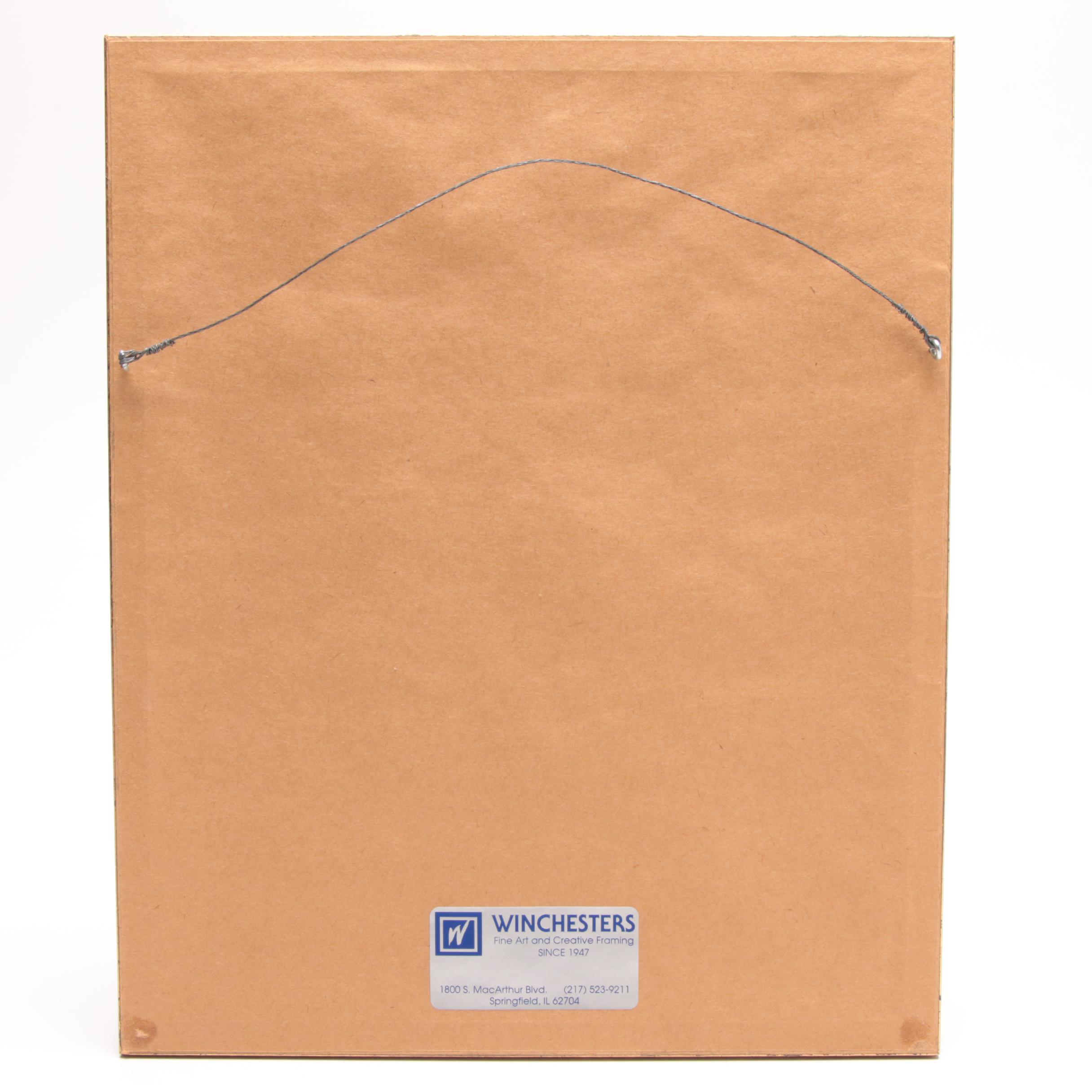 Paul Ashbrook 1935 Watercolor Painting "Hotel de Ville Marche ...