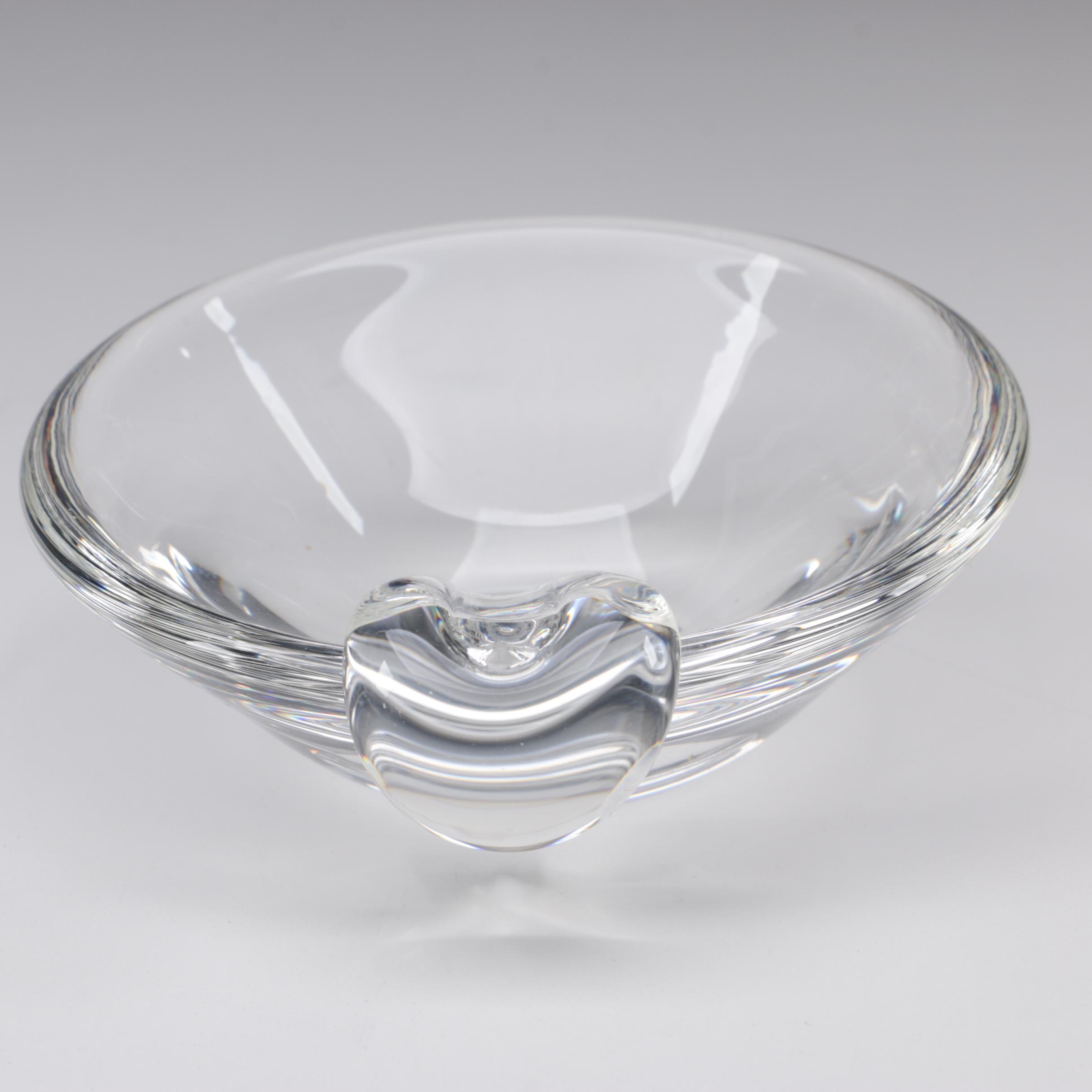Steuben Art Glass Ashtrays with Sloping Bowl Designed by David Hills ...