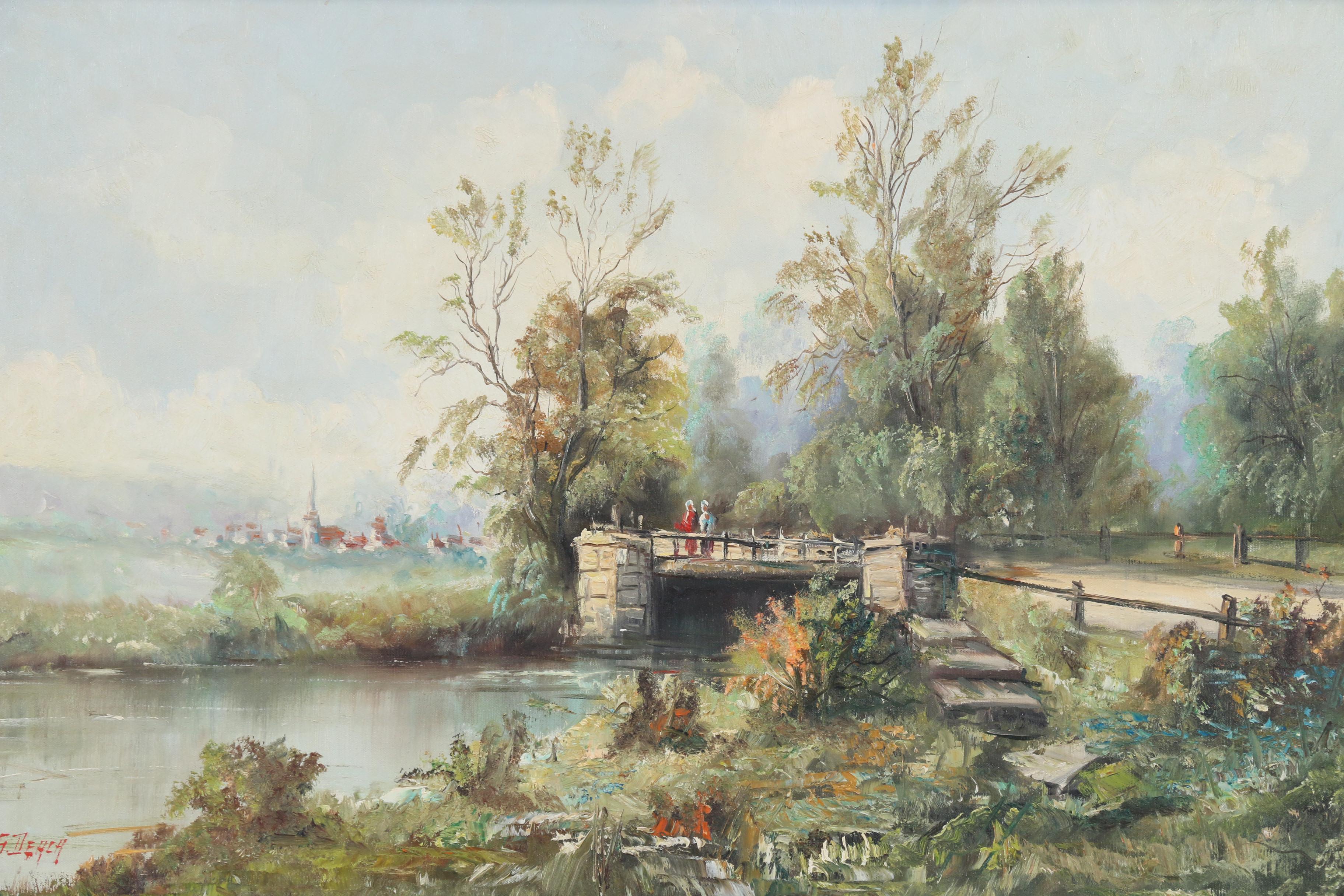 George Deaca Landscape Oil Painting | EBTH