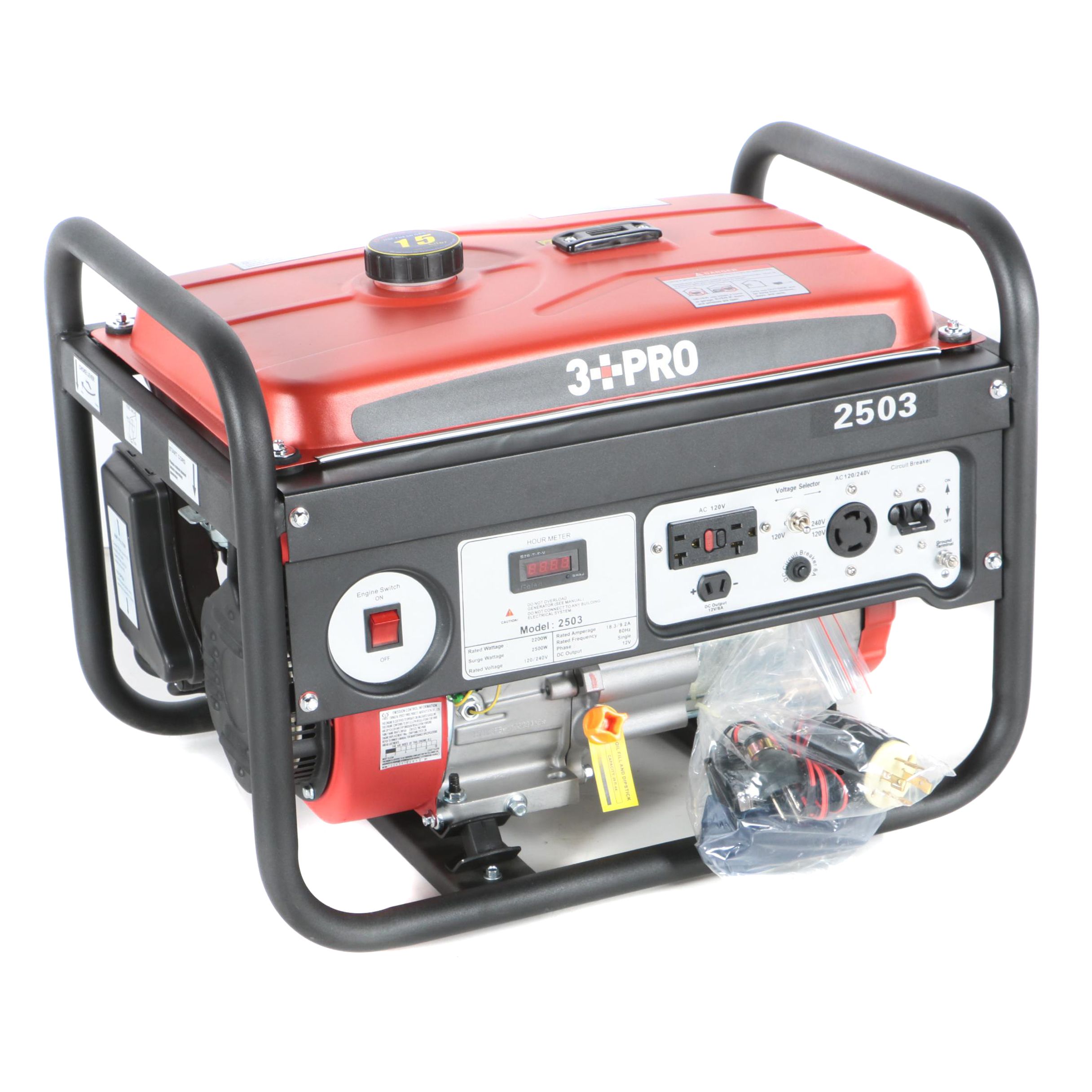 3 PRO 2500 Watt Gasoline Generator | EBTH