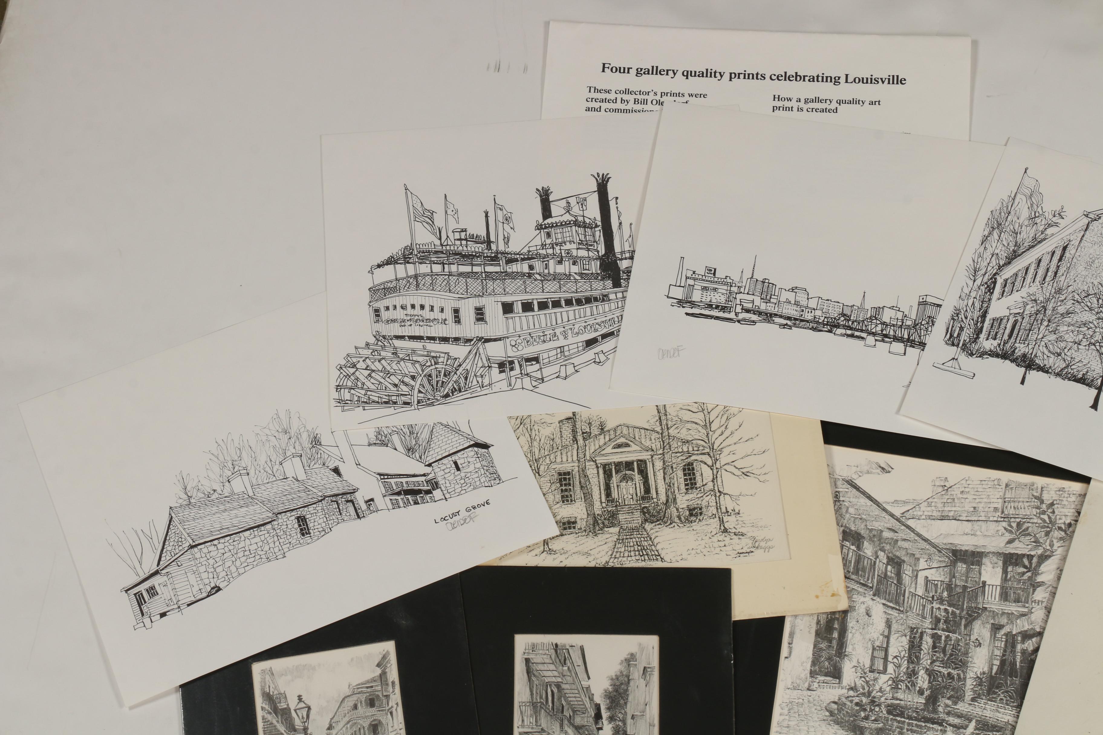 Collection of Prints of Architecture, Southern Landmarks and Ships | EBTH