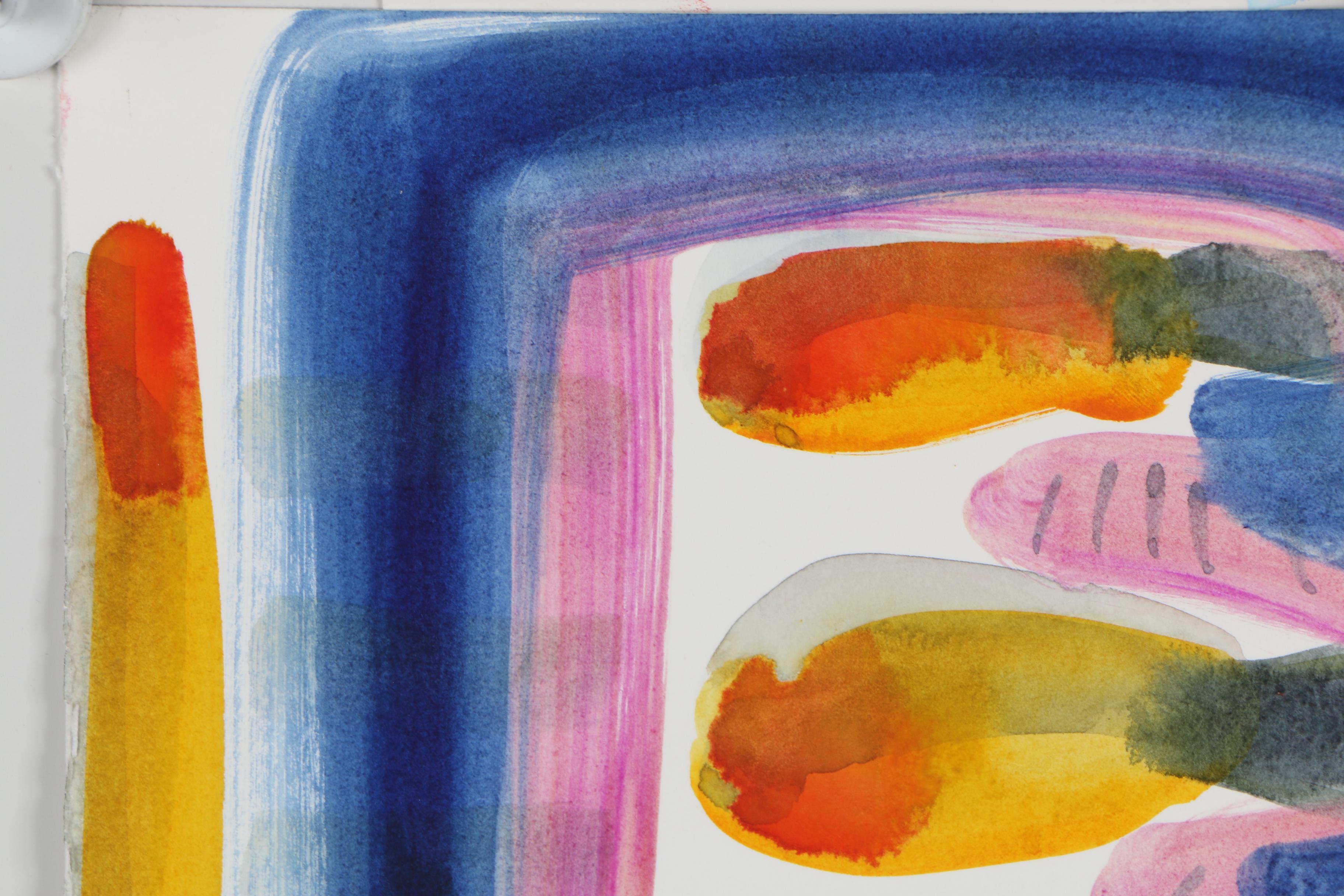 Merle Rosen Abstract Mixed Media Paintings | EBTH