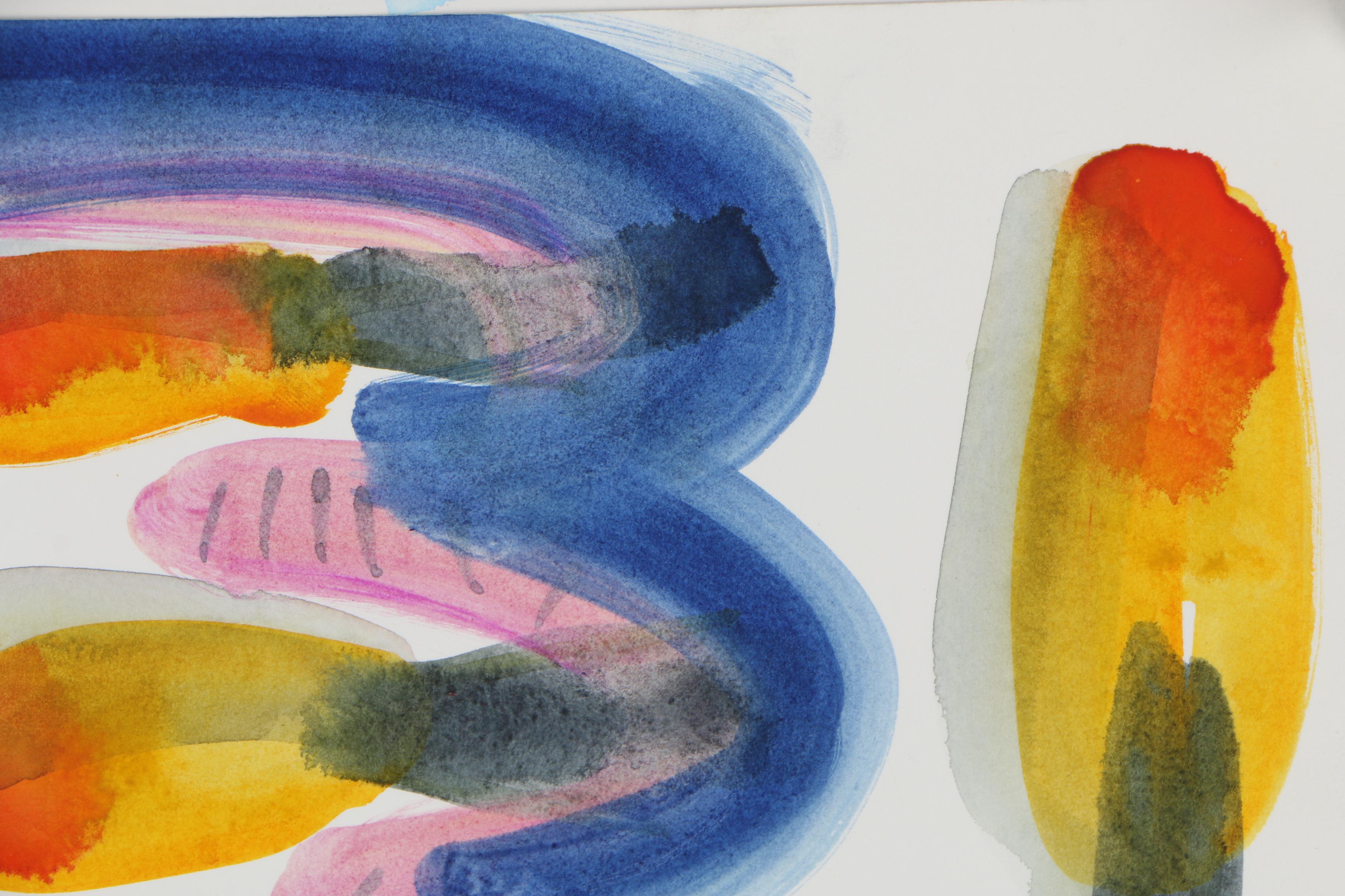 Merle Rosen Abstract Mixed Media Paintings | EBTH