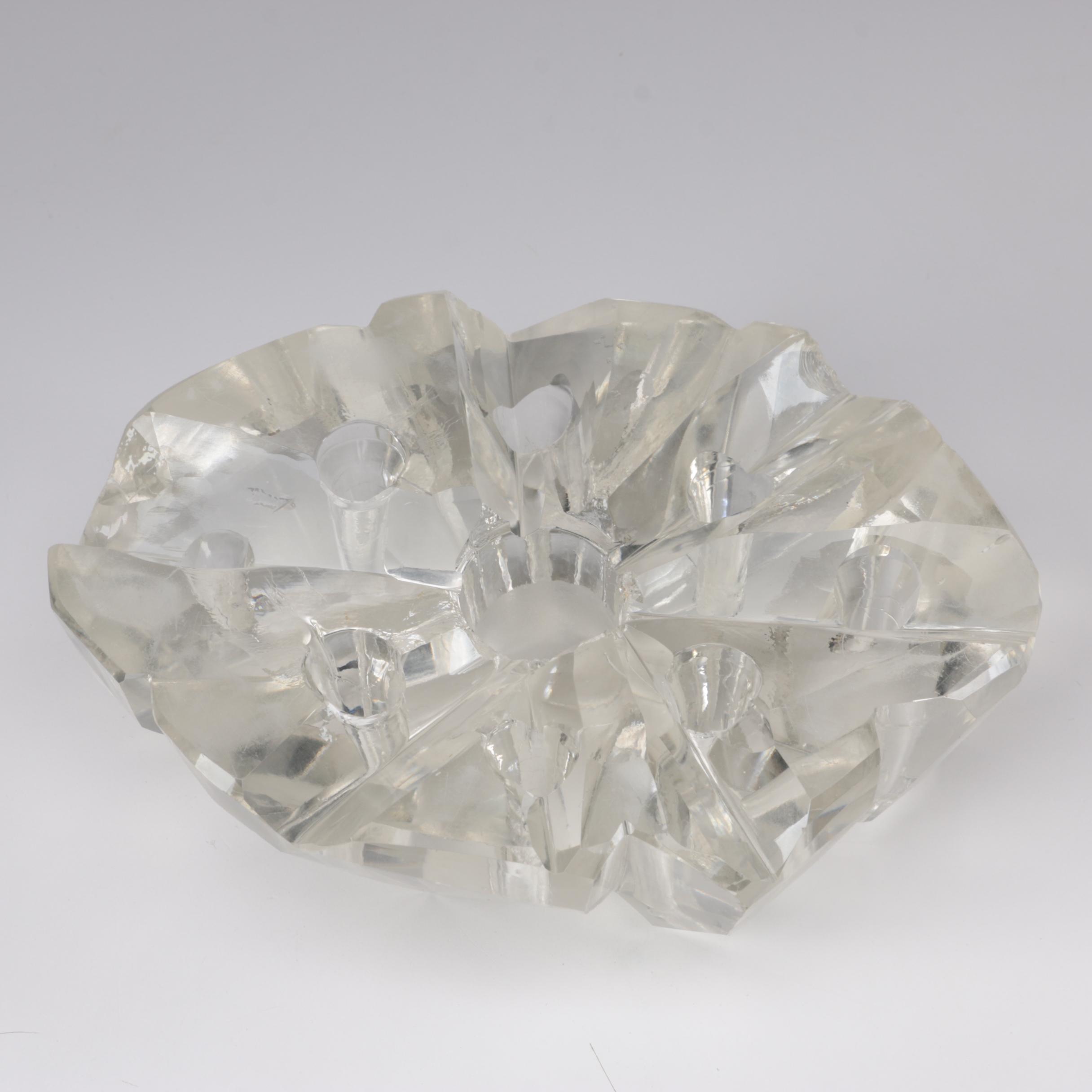 Steuben Art Glass "Diving Girl" Flower Block, Early 20th Century | EBTH