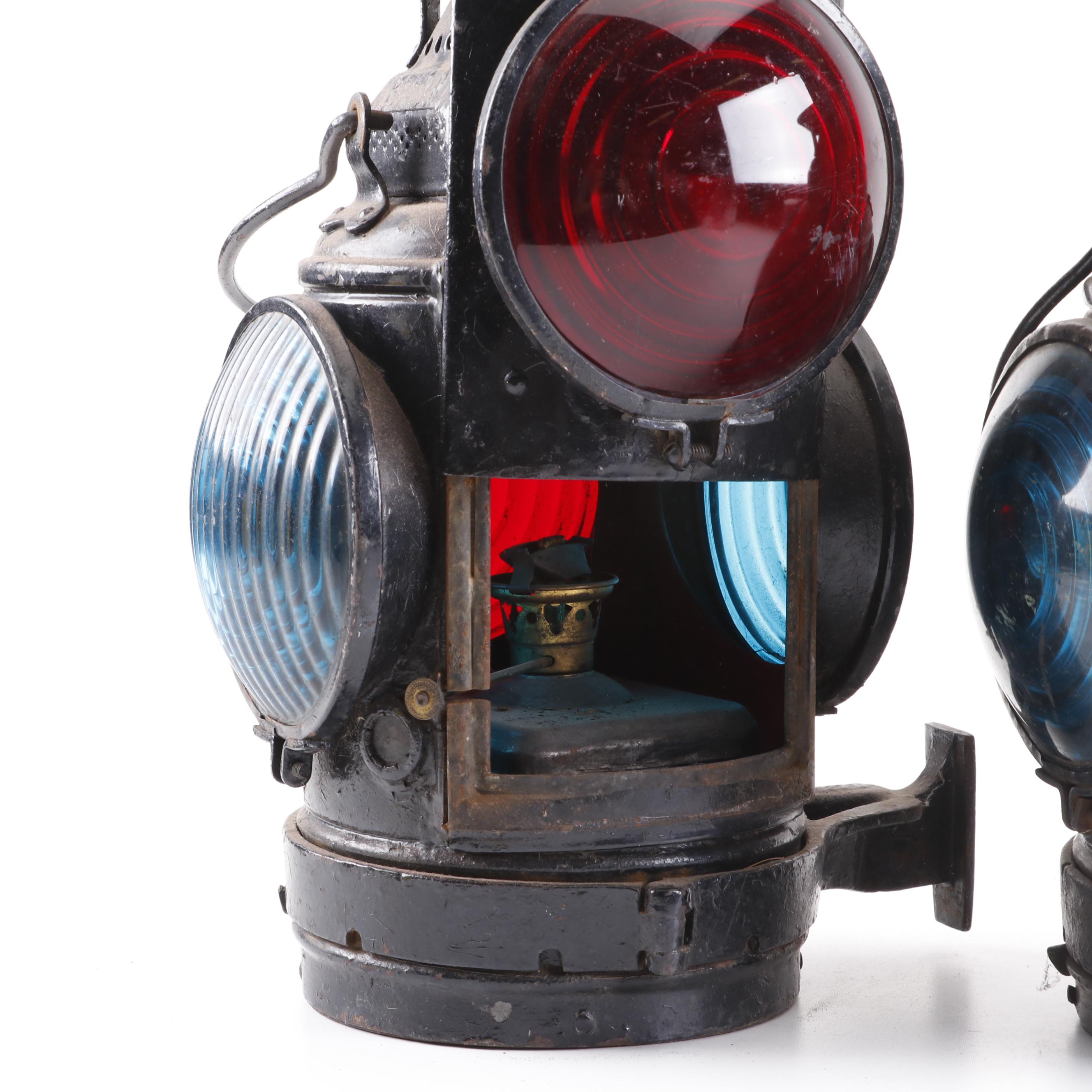 Adlake Kerosene Railroad Switch Lanterns, Late 19th Century | EBTH