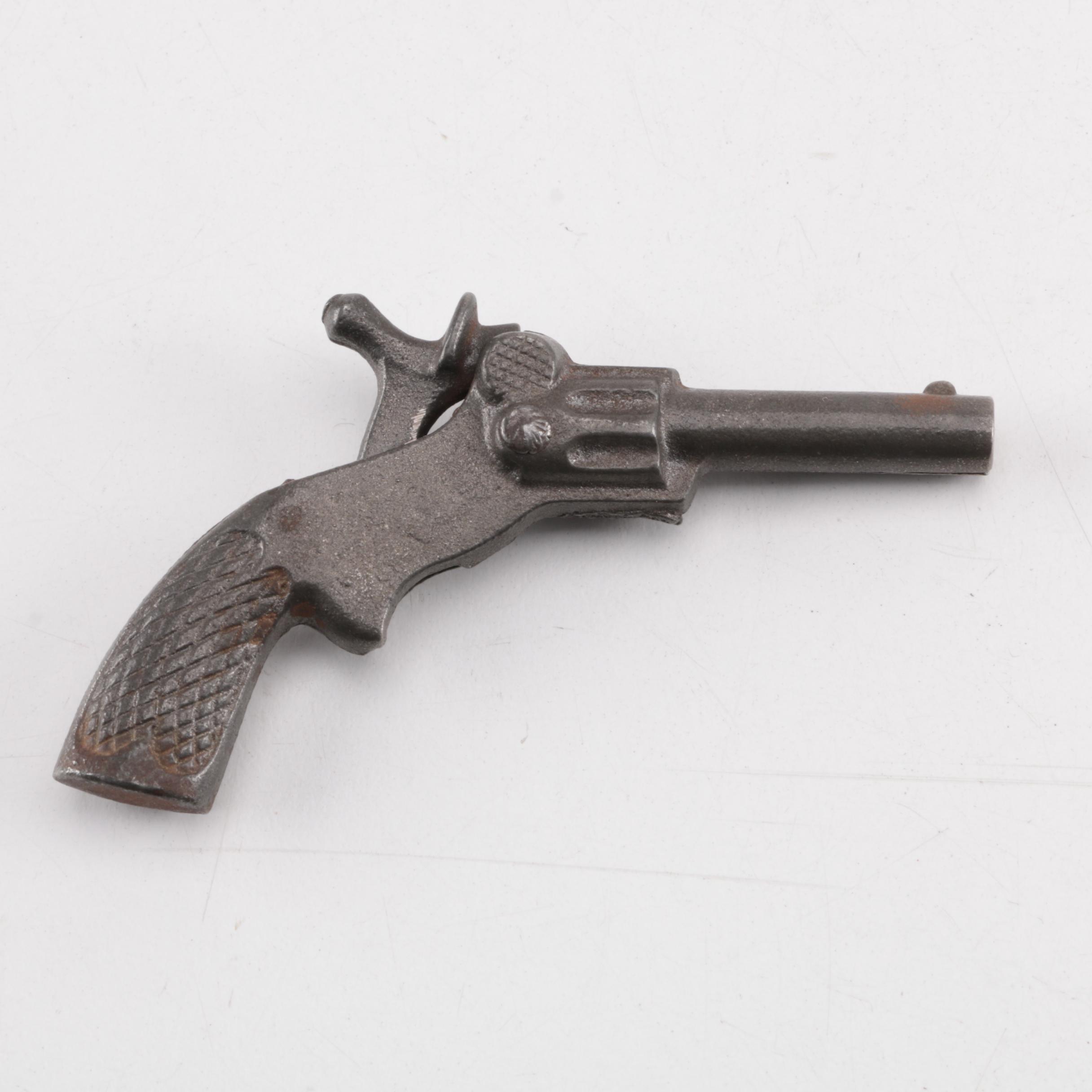 "Pluck", "Pet", "Bronco" and "Jax" Cast Iron Toy Revolvers, Mid-Century ...