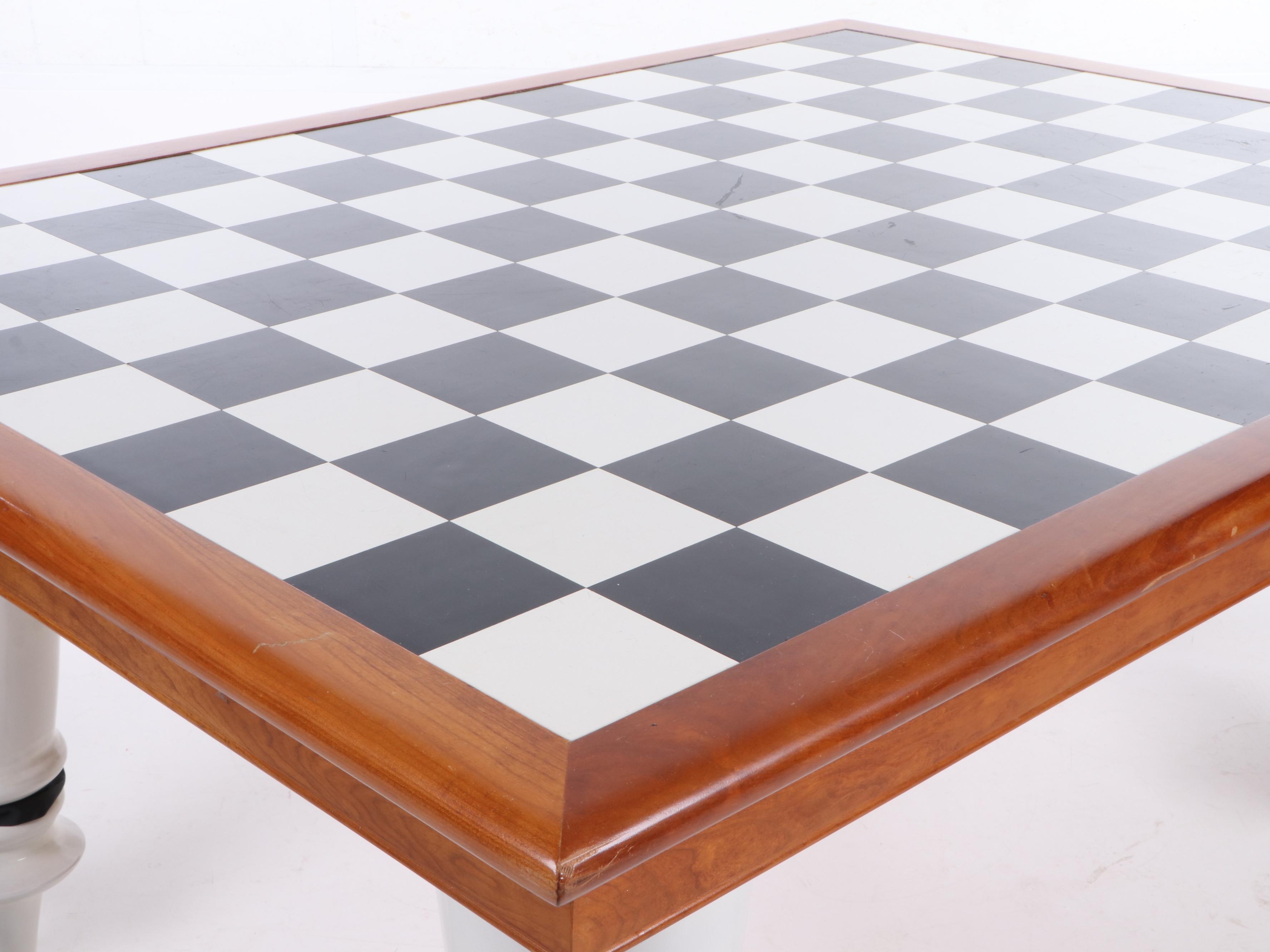 MacKenzie-Childs Checkered Dining Table, Contemporary | EBTH