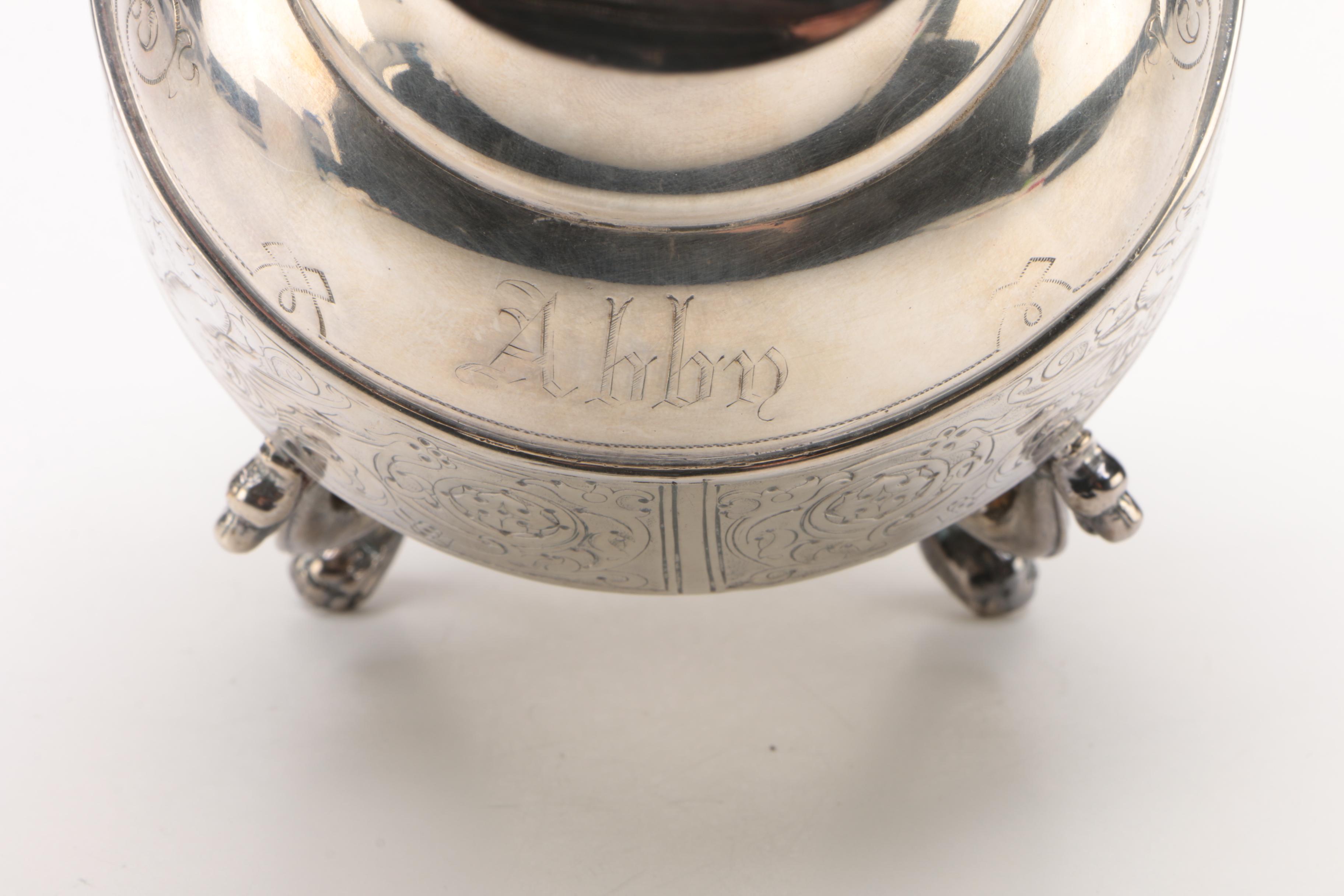 American Silver Plate Syrup Pitcher, Late 19th Century | EBTH