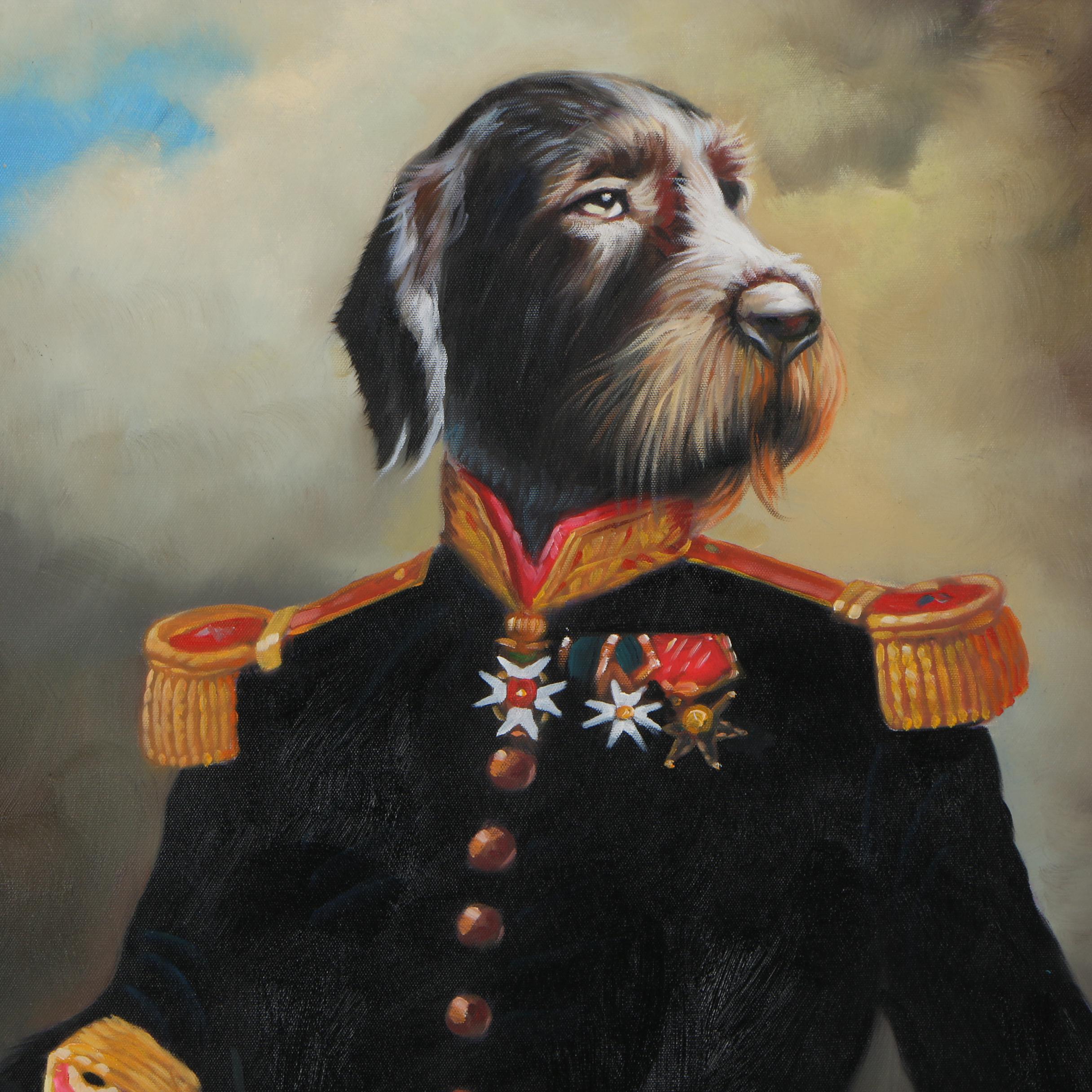 Oil Painting Portrait of Anthropomorphic Dog | EBTH