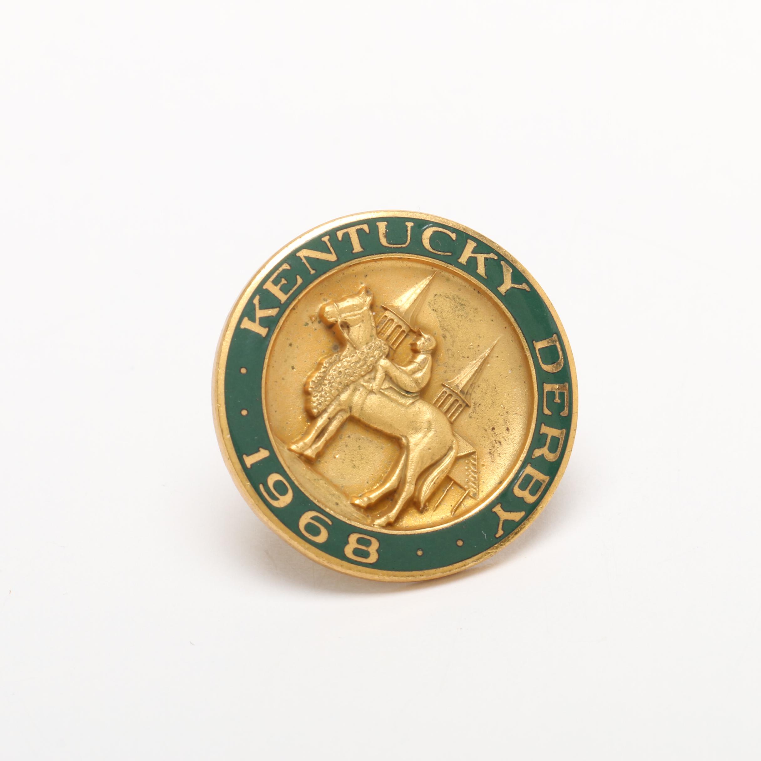 1968 and 1969 Kentucky Derby Press Pins From Host Collection | EBTH
