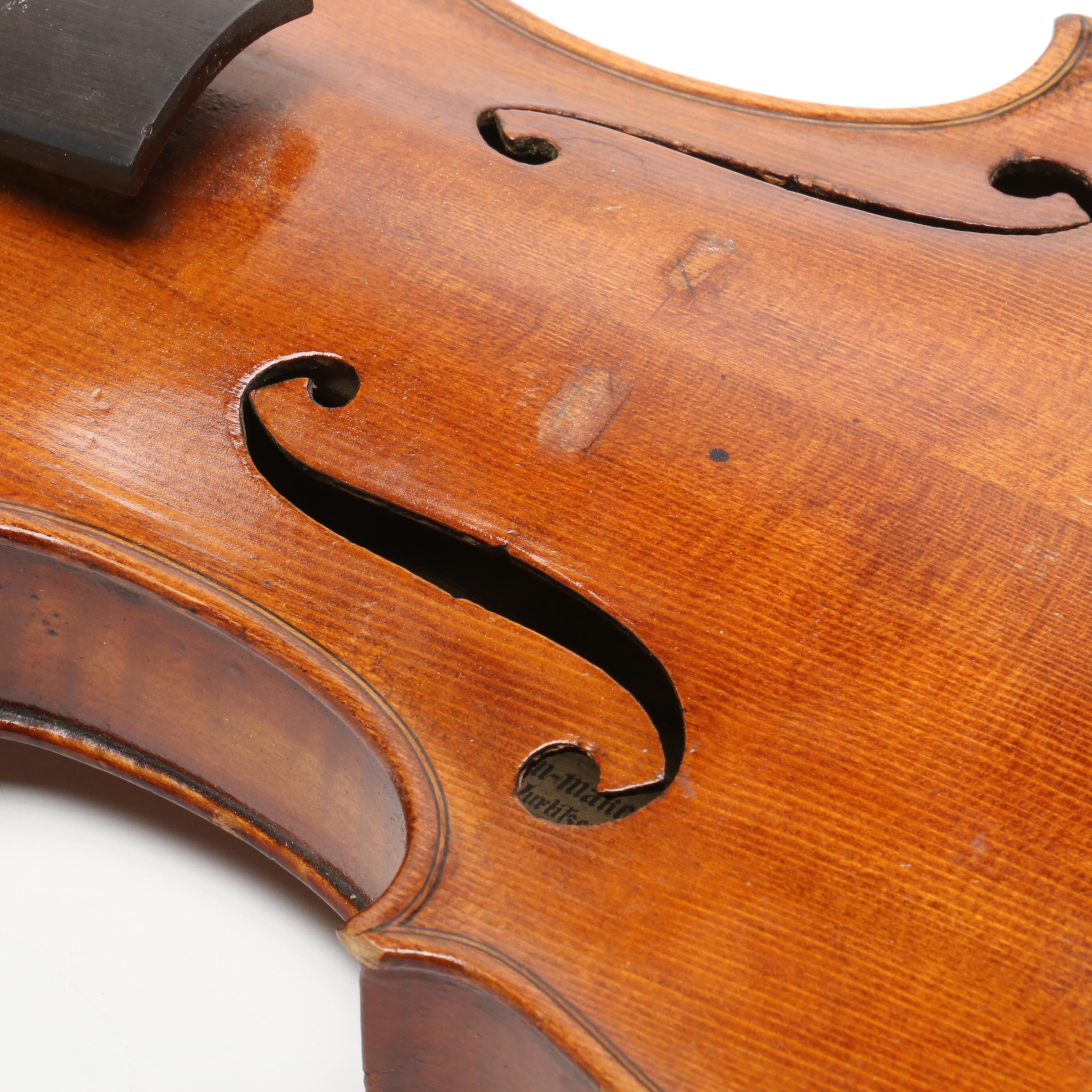 1904 Robert Glier Rudolf Wurlitzer Violin and Dodd Bow | EBTH