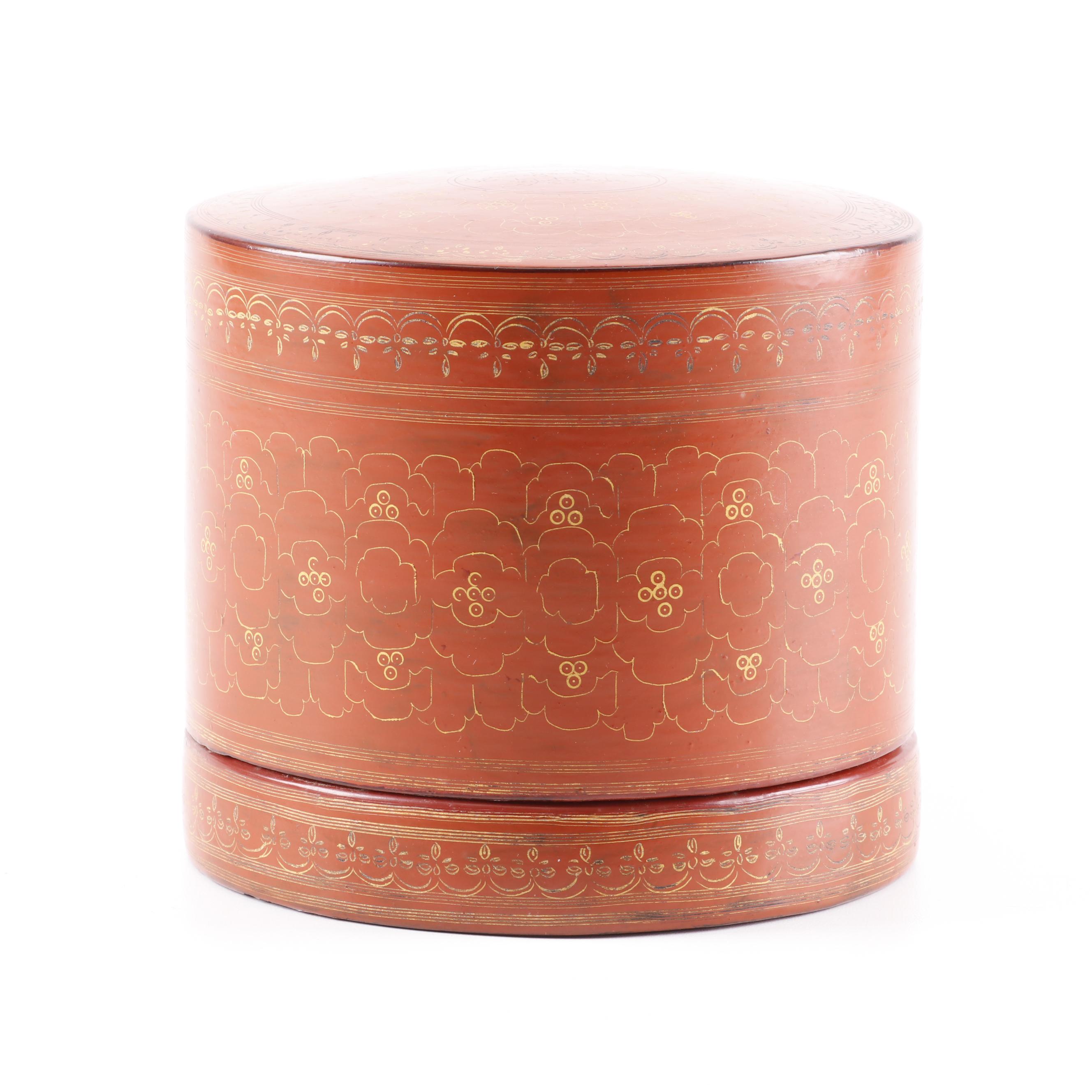 Hand-Painted Burmese Decorative Box | EBTH