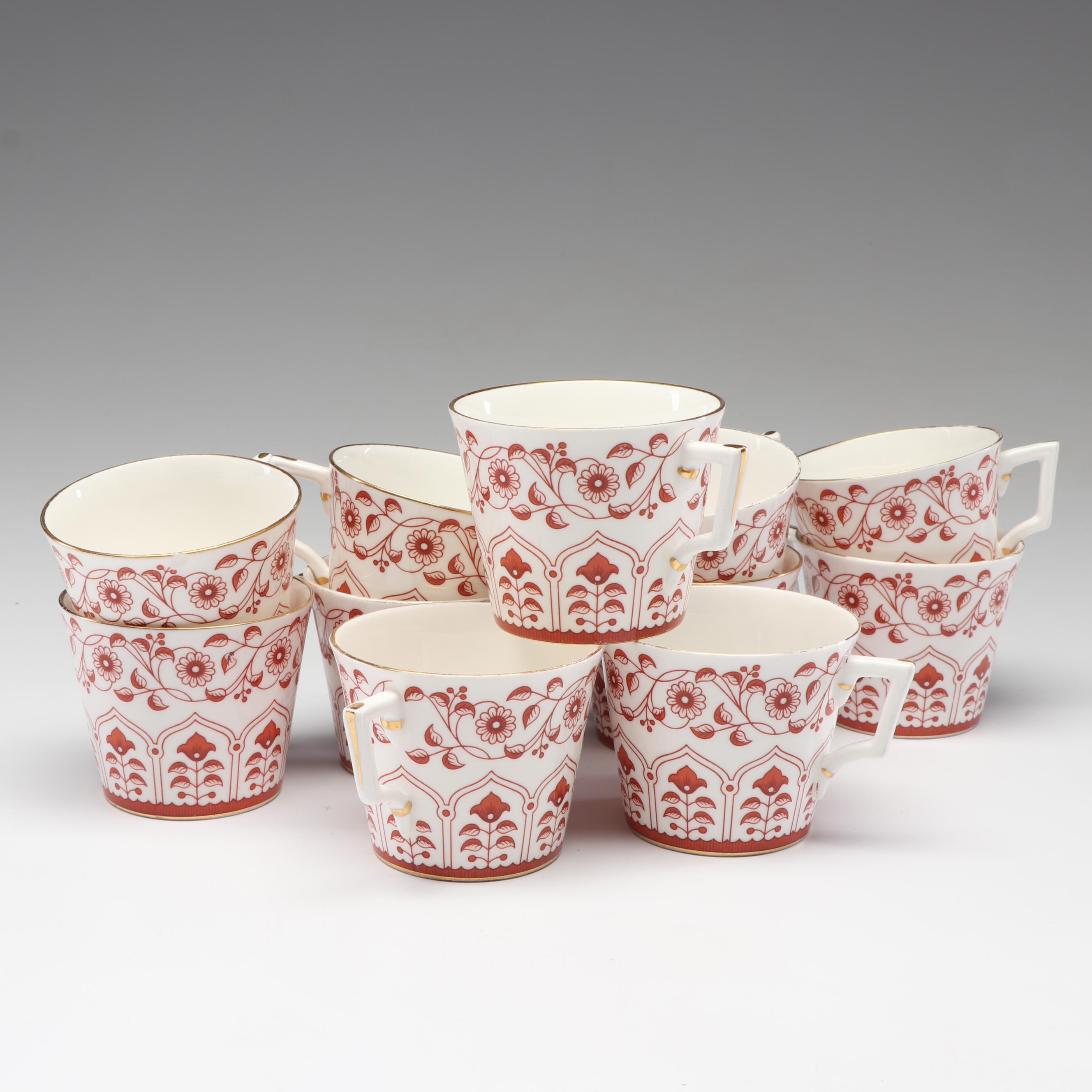 Royal Crown Derby English Bone China "Rougemont" Dinnerware, Mid ...
