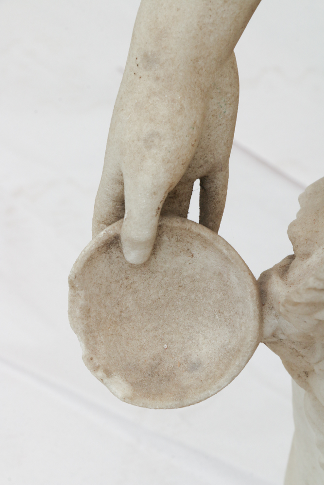 19th Century Marble Sculpture of Classical Figure on Pedestal | EBTH