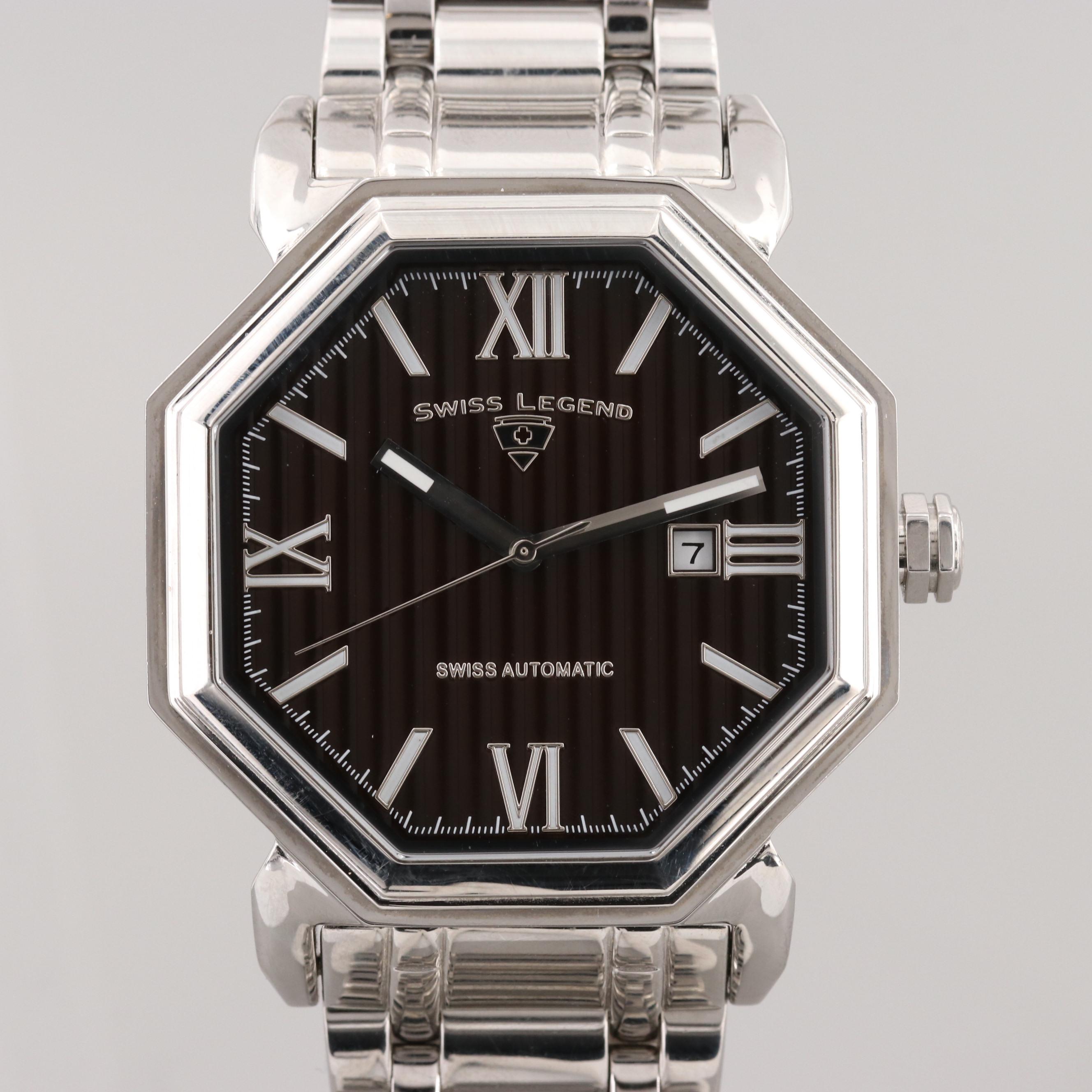 Swiss Legend Octagon Stainless Steel Automatic Wristwatch | EBTH