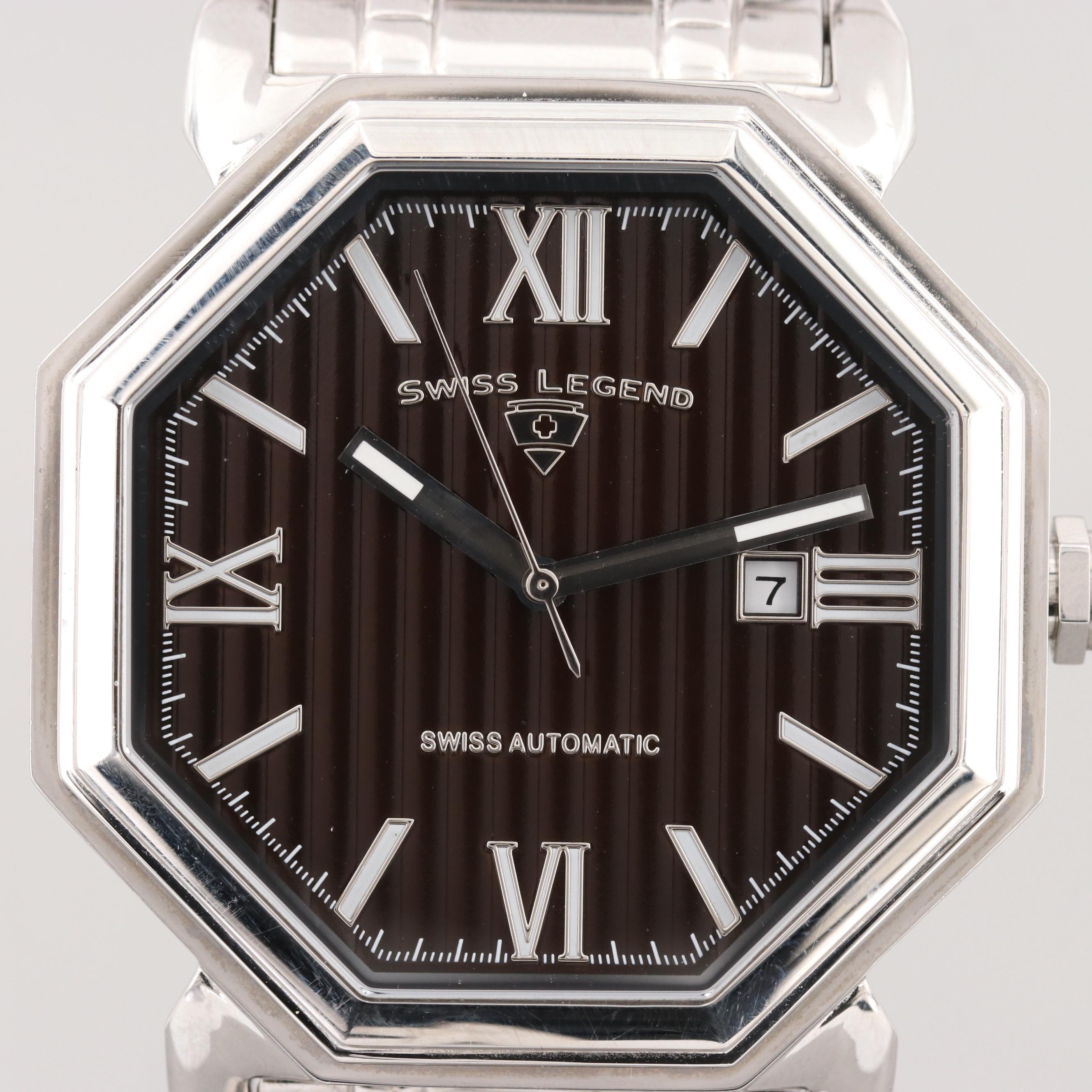 Swiss Legend Octagon Stainless Steel Automatic Wristwatch | EBTH