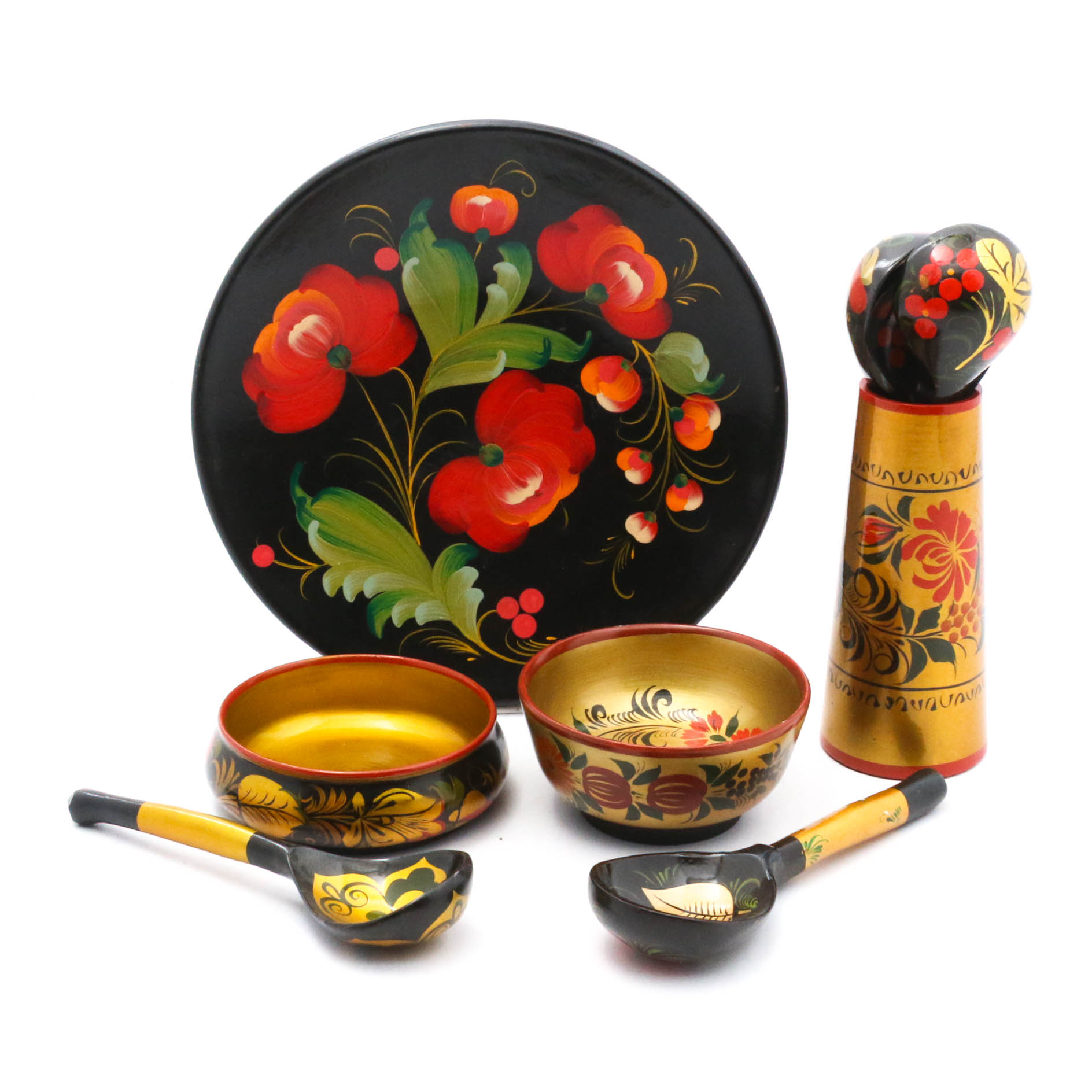 Vintage Russian Lacquerware Decorative Tableware | EBTH