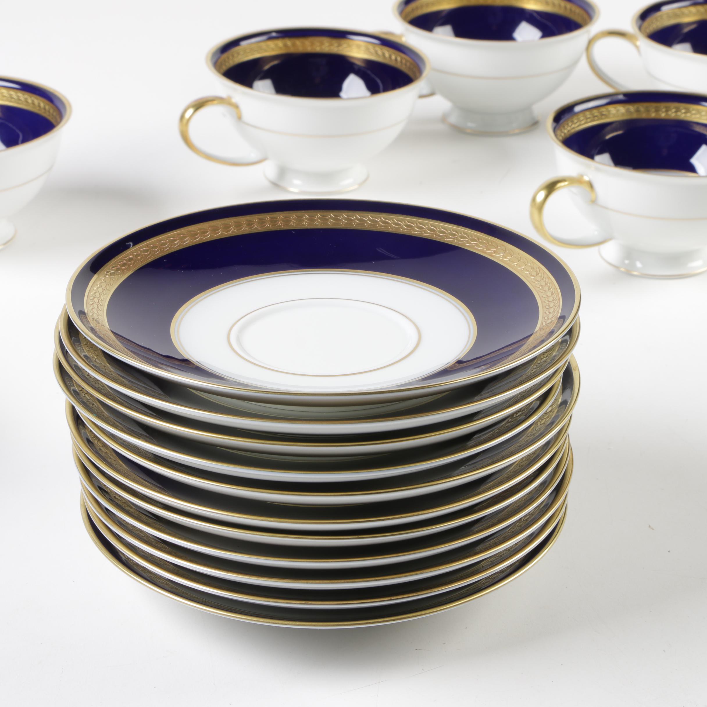 Rosenthal "Eminence Cobalt Blue" Dinnerware | EBTH