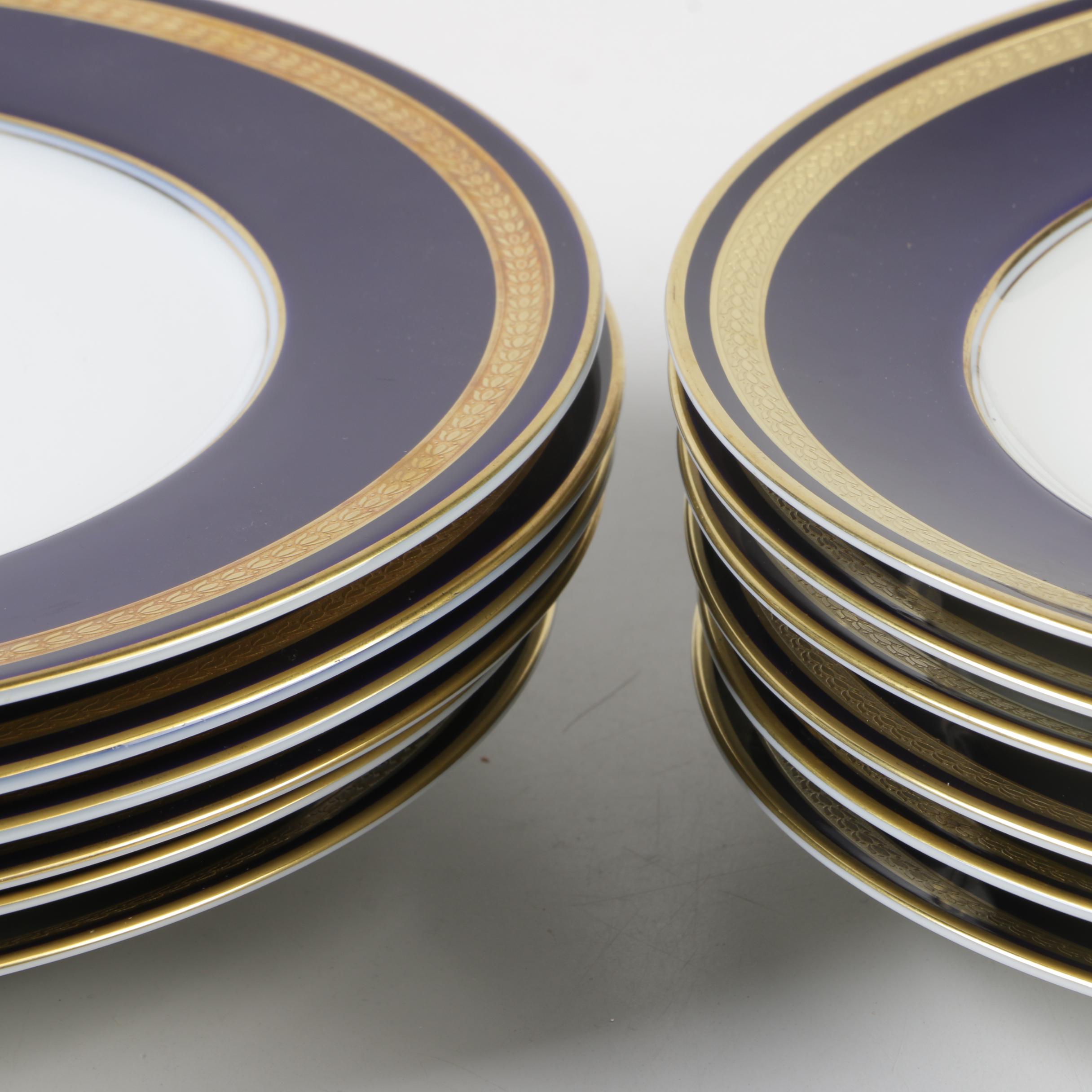 Rosenthal "Eminence Cobalt Blue" Dinnerware | EBTH