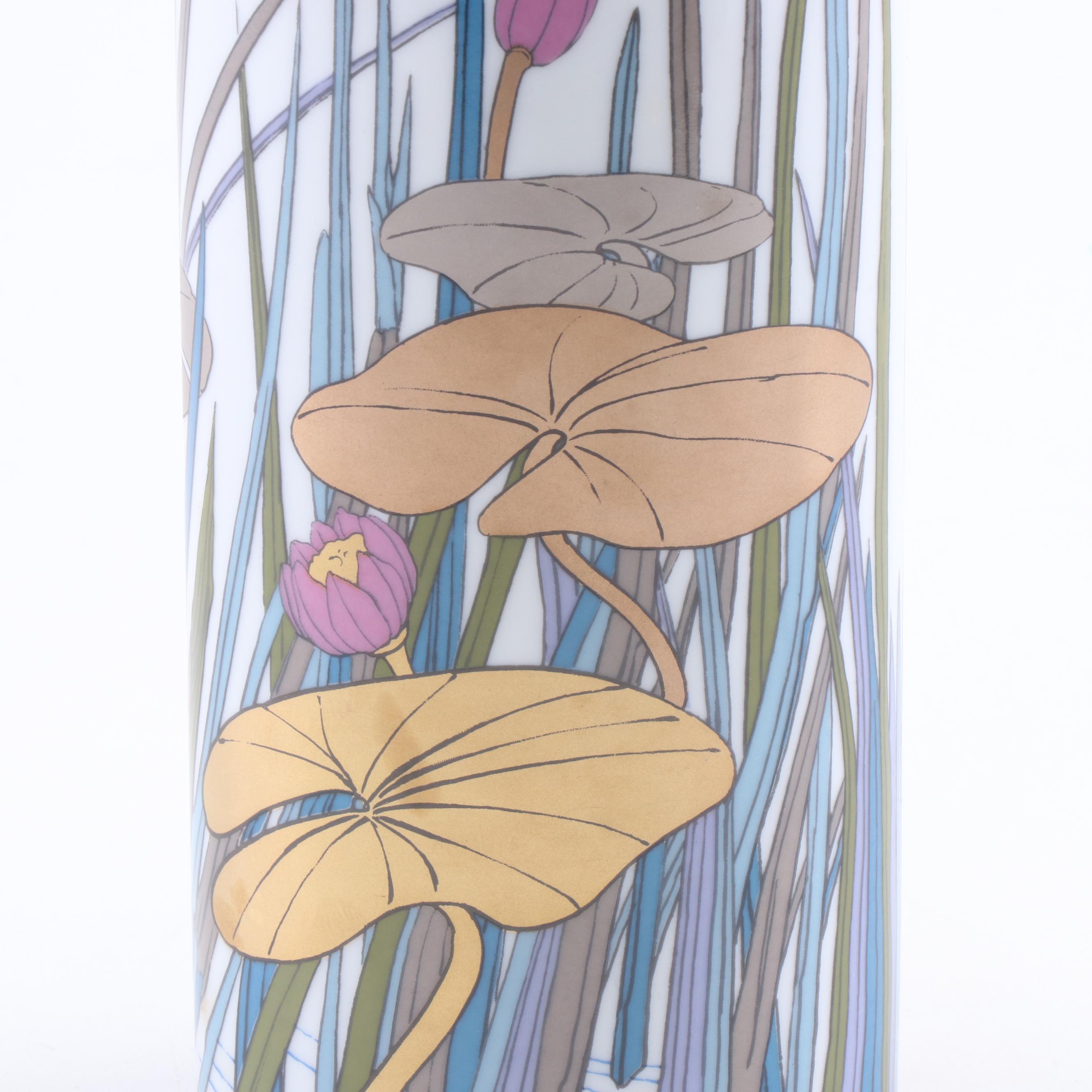 Rosenthal Studio-Linie "Water Lilies" and Butterfly Porcelain Vases | EBTH