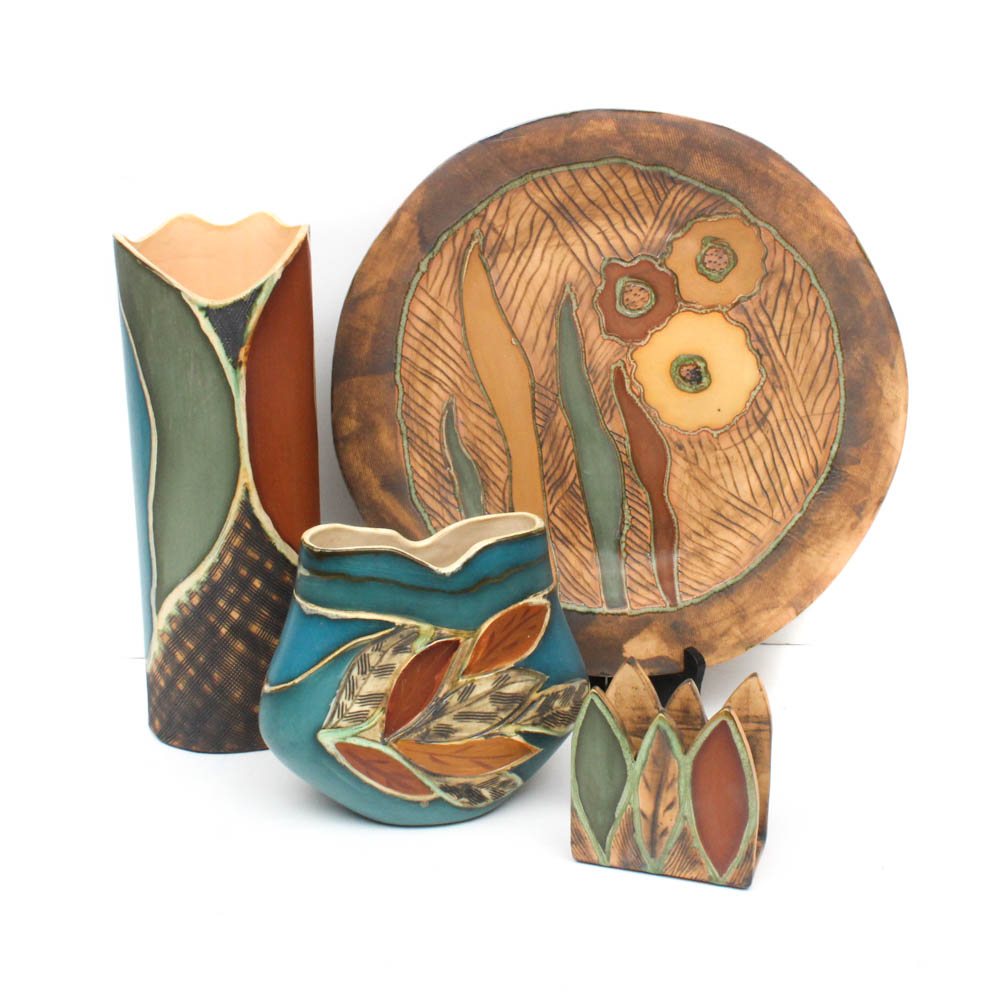L. Tamariz and Mairespo Ecuadorian Art Pottery Decor | EBTH