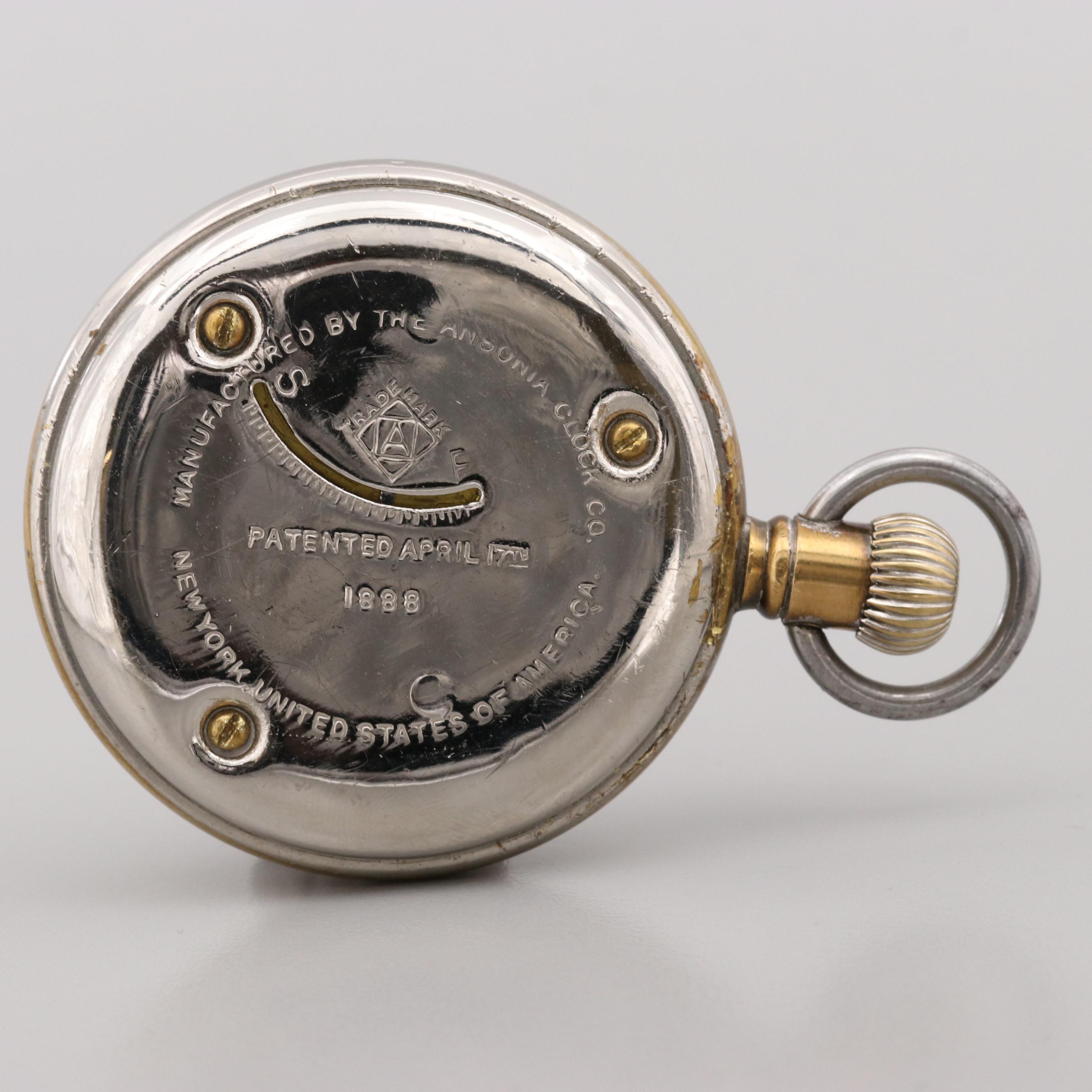 Antique Ansonia Base Metal Pocket Watch | EBTH