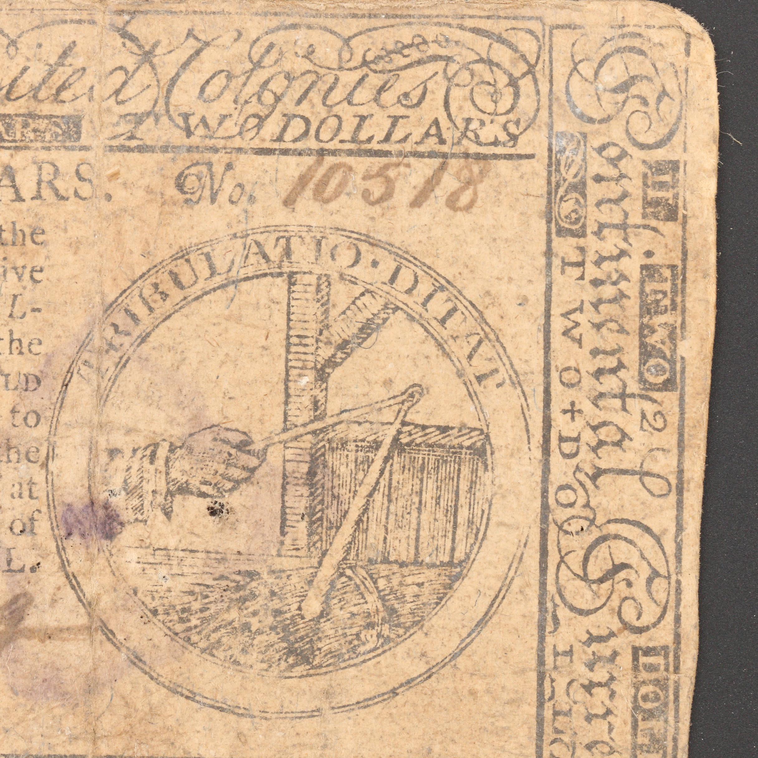 1775 Continental Currency $2 Note | EBTH