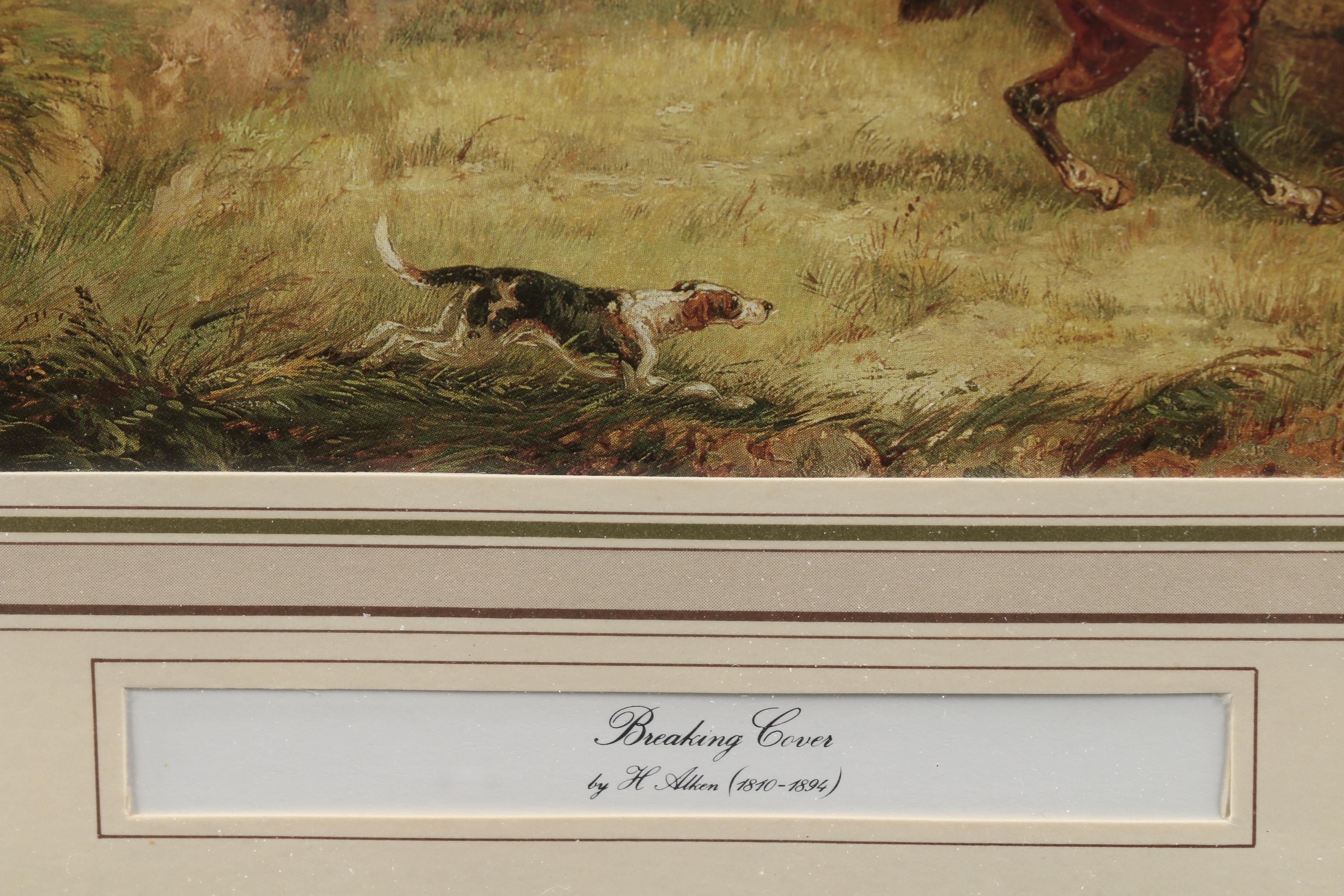 Offset Lithographs after Henry Alken "The Find" and "Breaking Cover" | EBTH