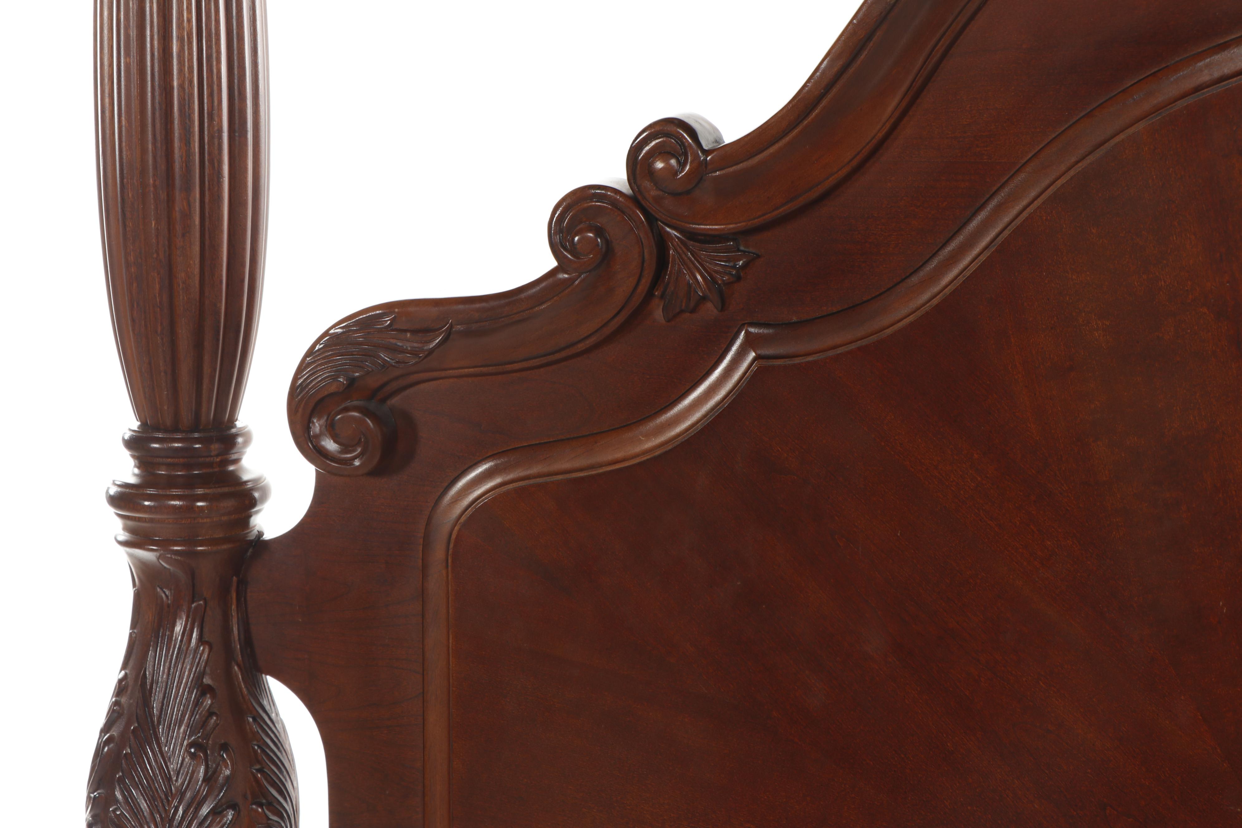 King Size Cherry Four Poster Bed | EBTH