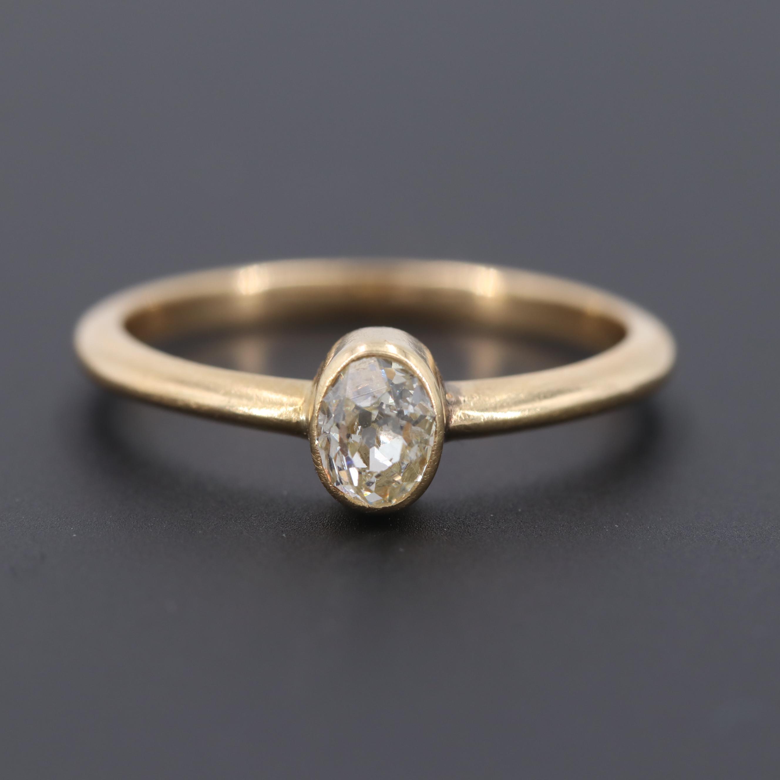 18K Yellow Gold Diamond Ring | EBTH