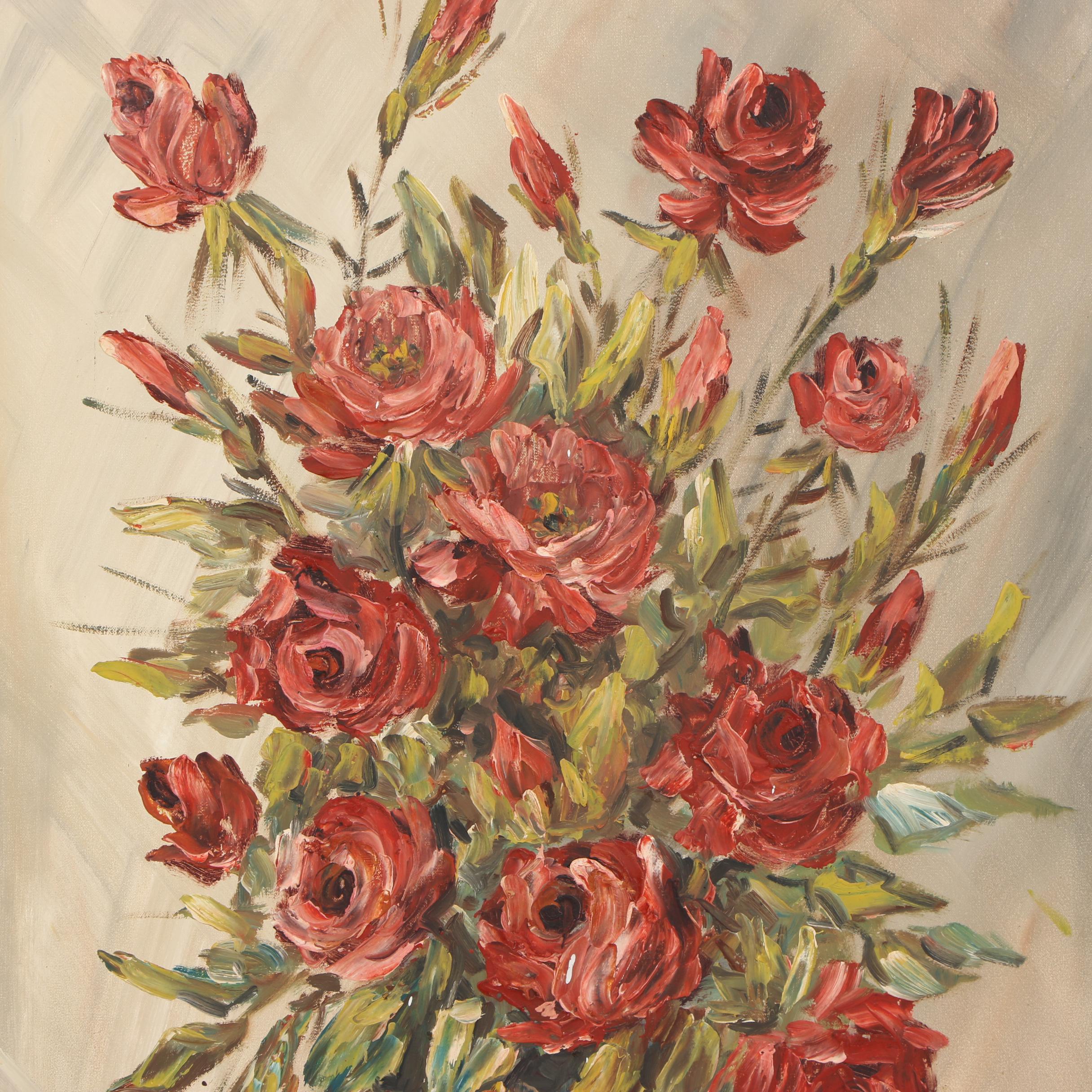 Leo Ritter Oil Painting of Floral Still Life | EBTH