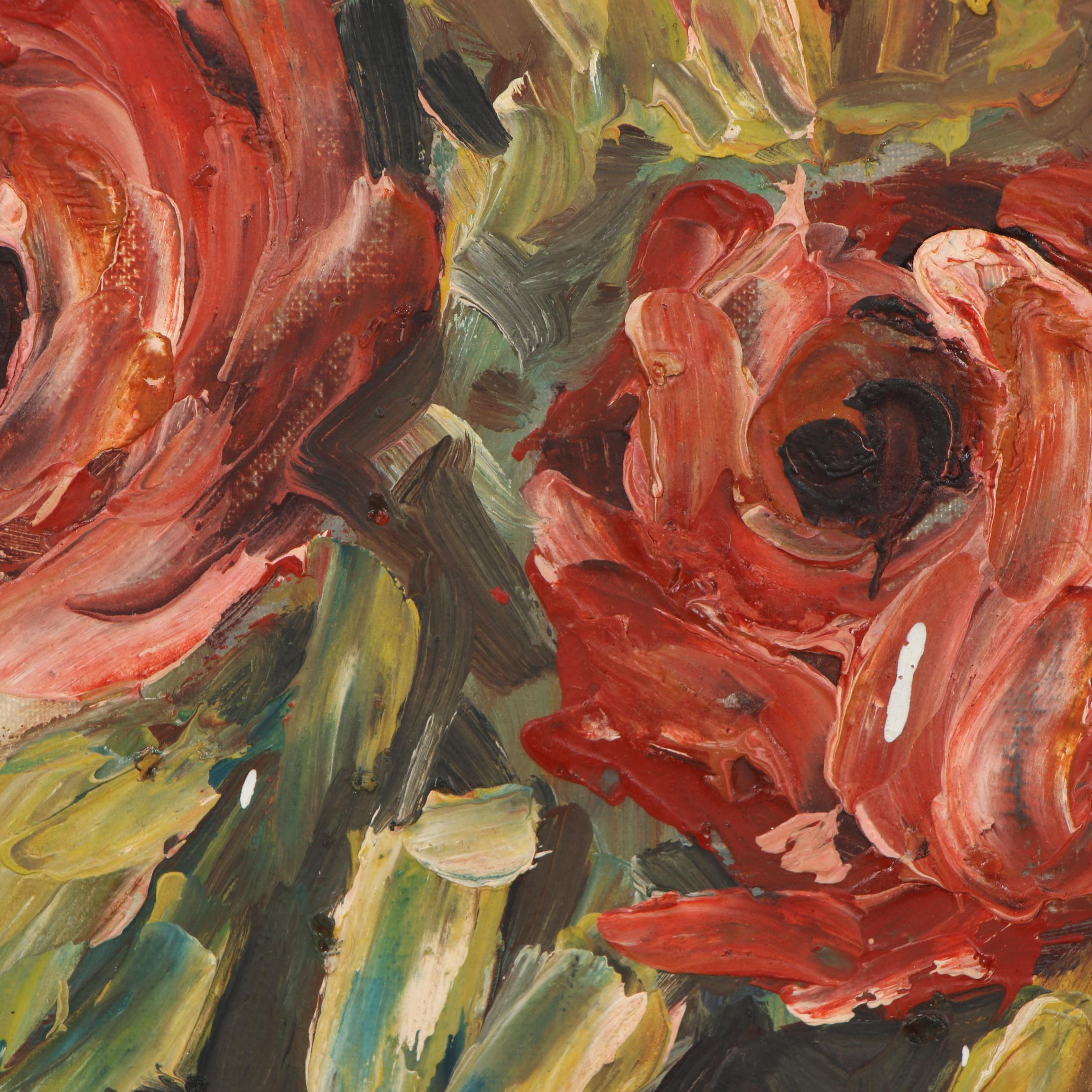 Leo Ritter Oil Painting of Floral Still Life | EBTH