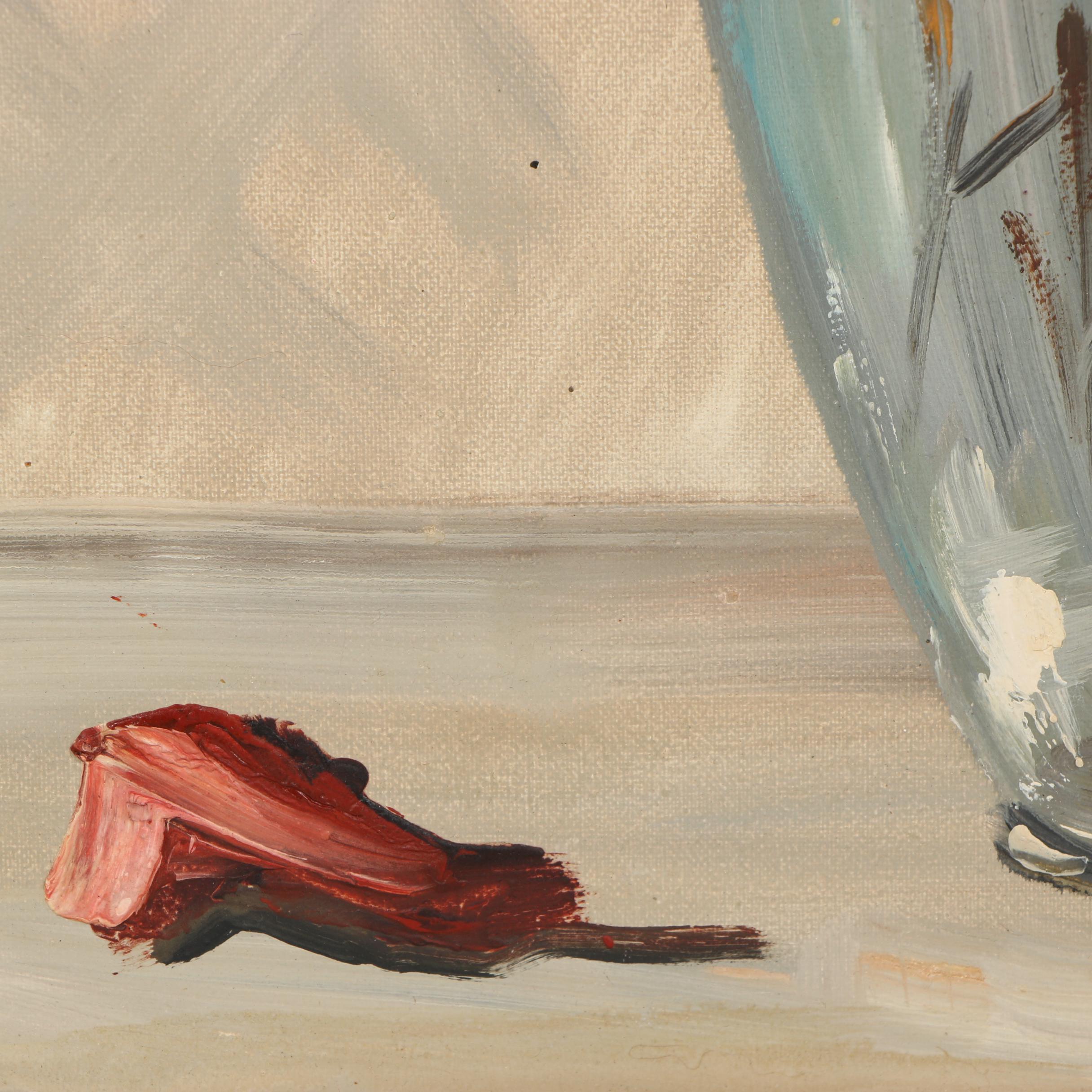 Leo Ritter Oil Painting of Floral Still Life | EBTH