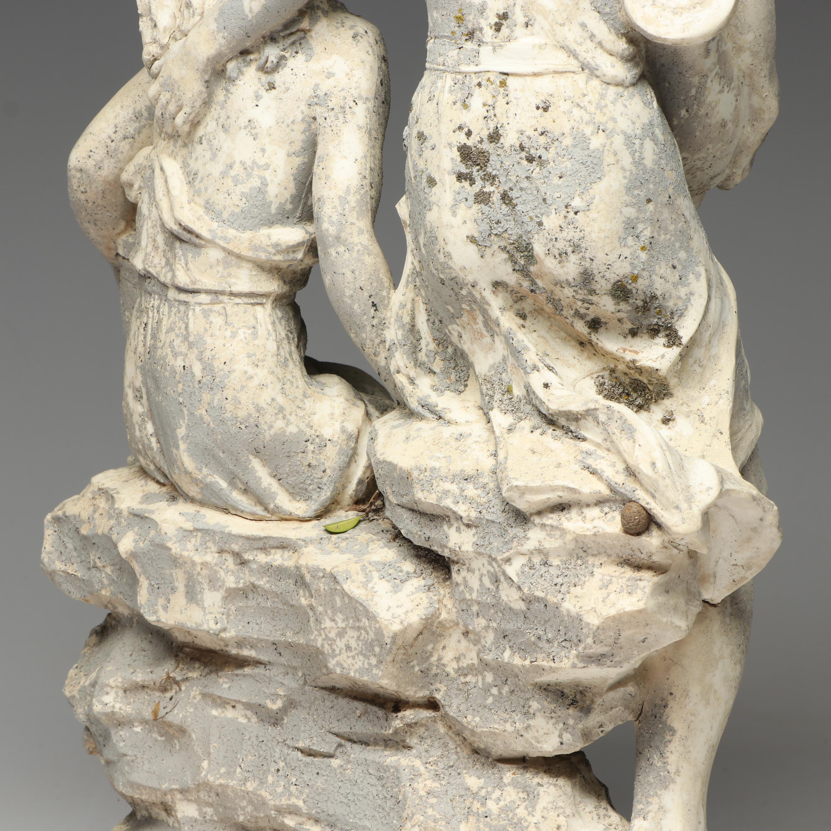 Concrete Filled Plaster Garden Sculpture | EBTH