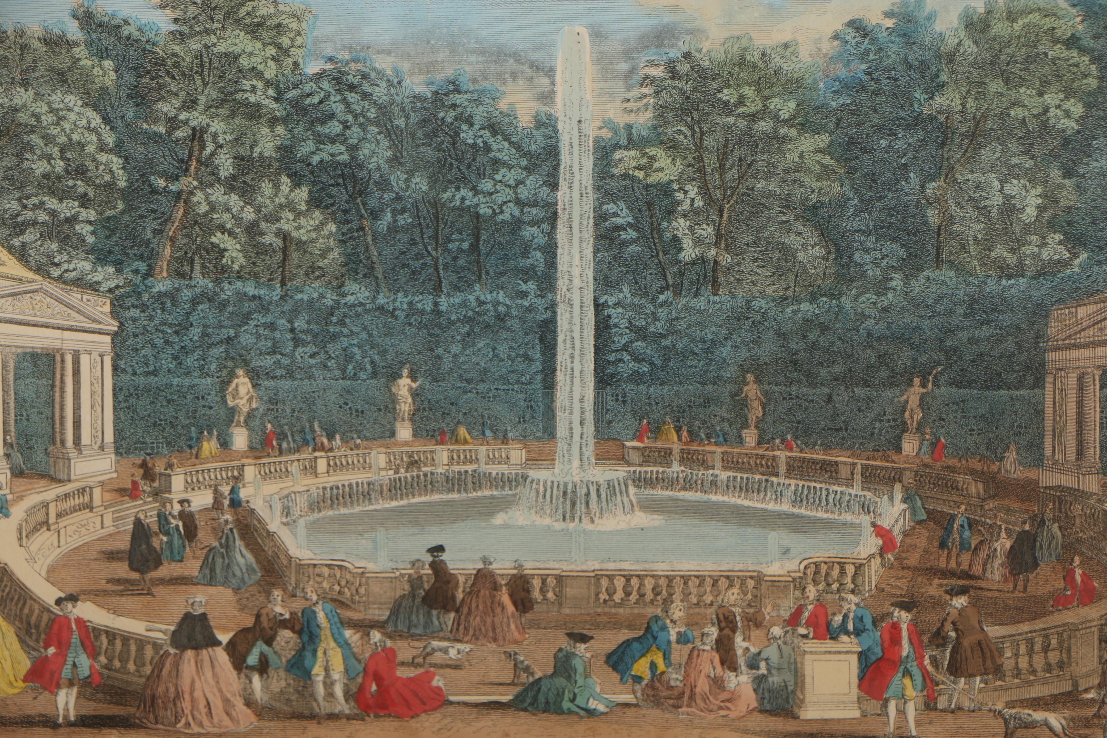 Hand-Colored Engraving after Jacques Rigaud | EBTH