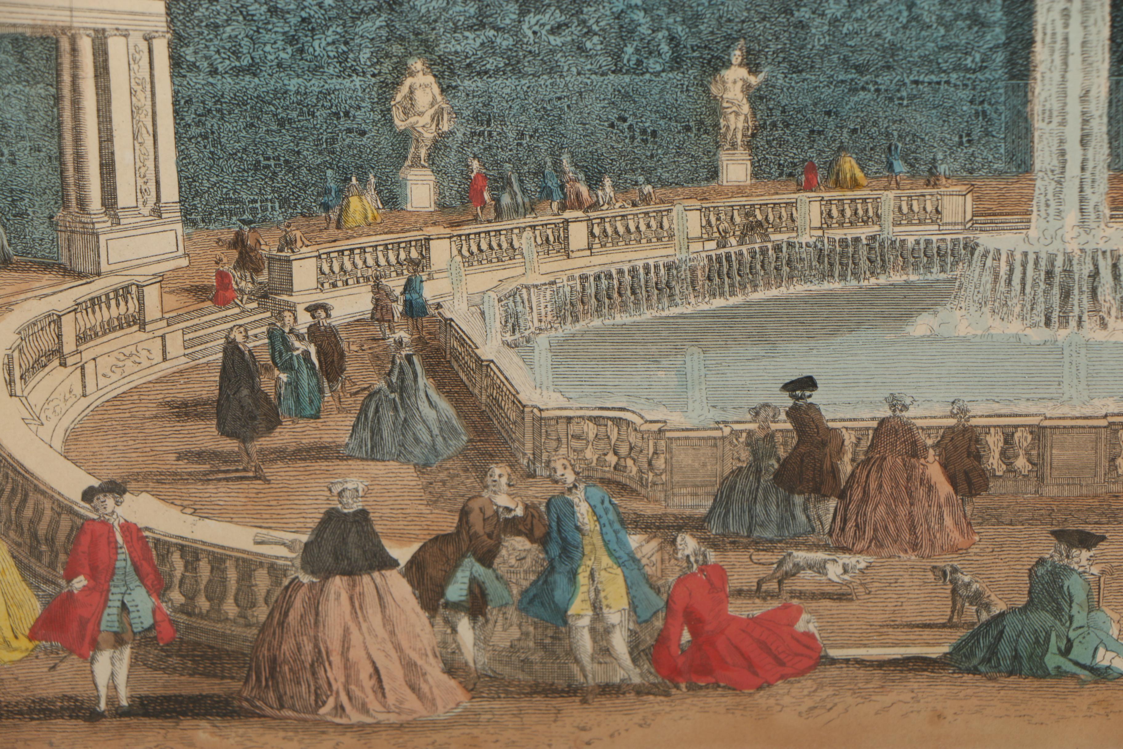 Hand-Colored Engraving after Jacques Rigaud | EBTH