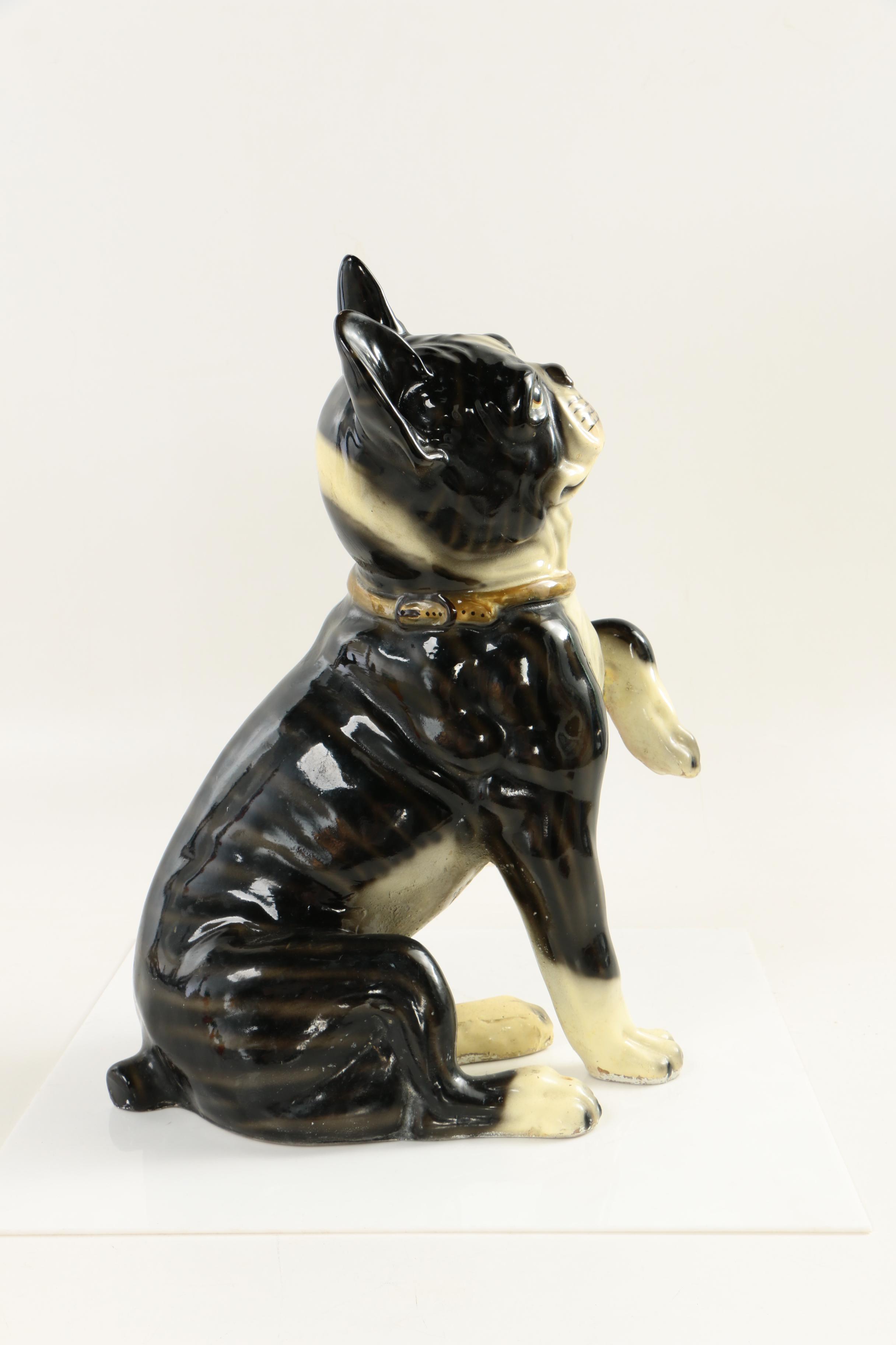 Ceramic Boston Terrier Statuette | EBTH