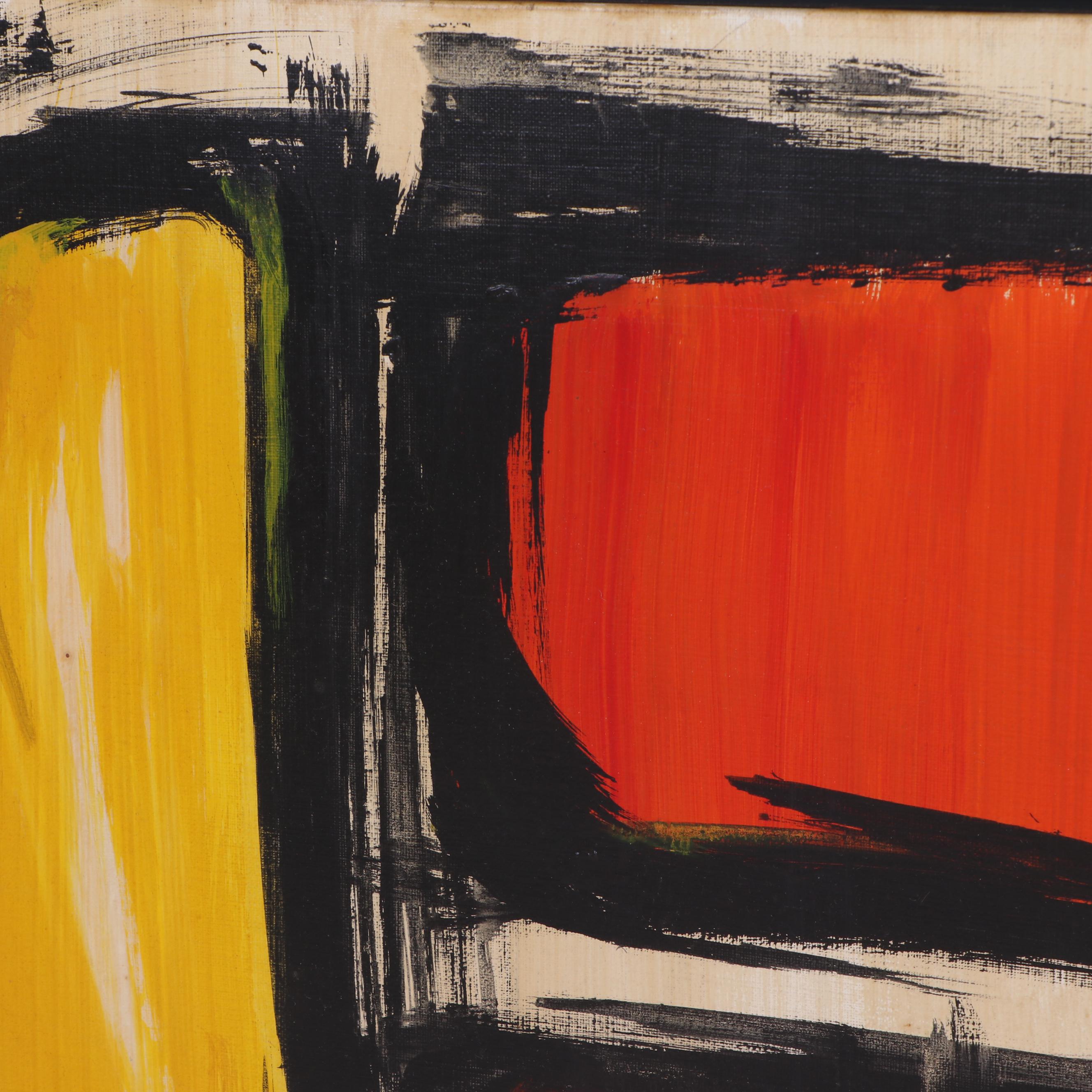 Rosamond A. Brown Abstract Oil Painting, 1970 | EBTH