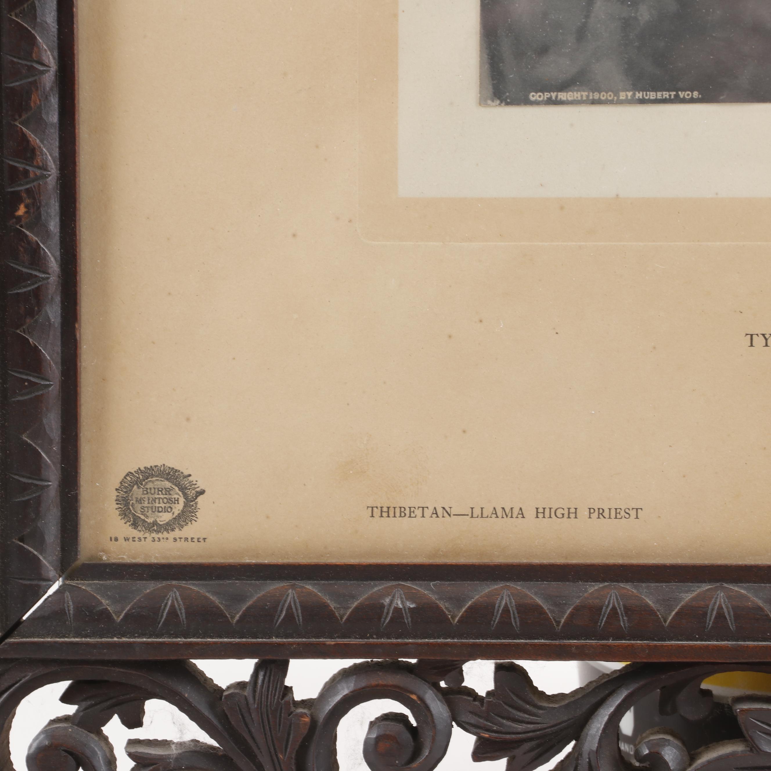 Lithograph after Hubert Vos "Types of Various Races: Thibetan-Llama ...