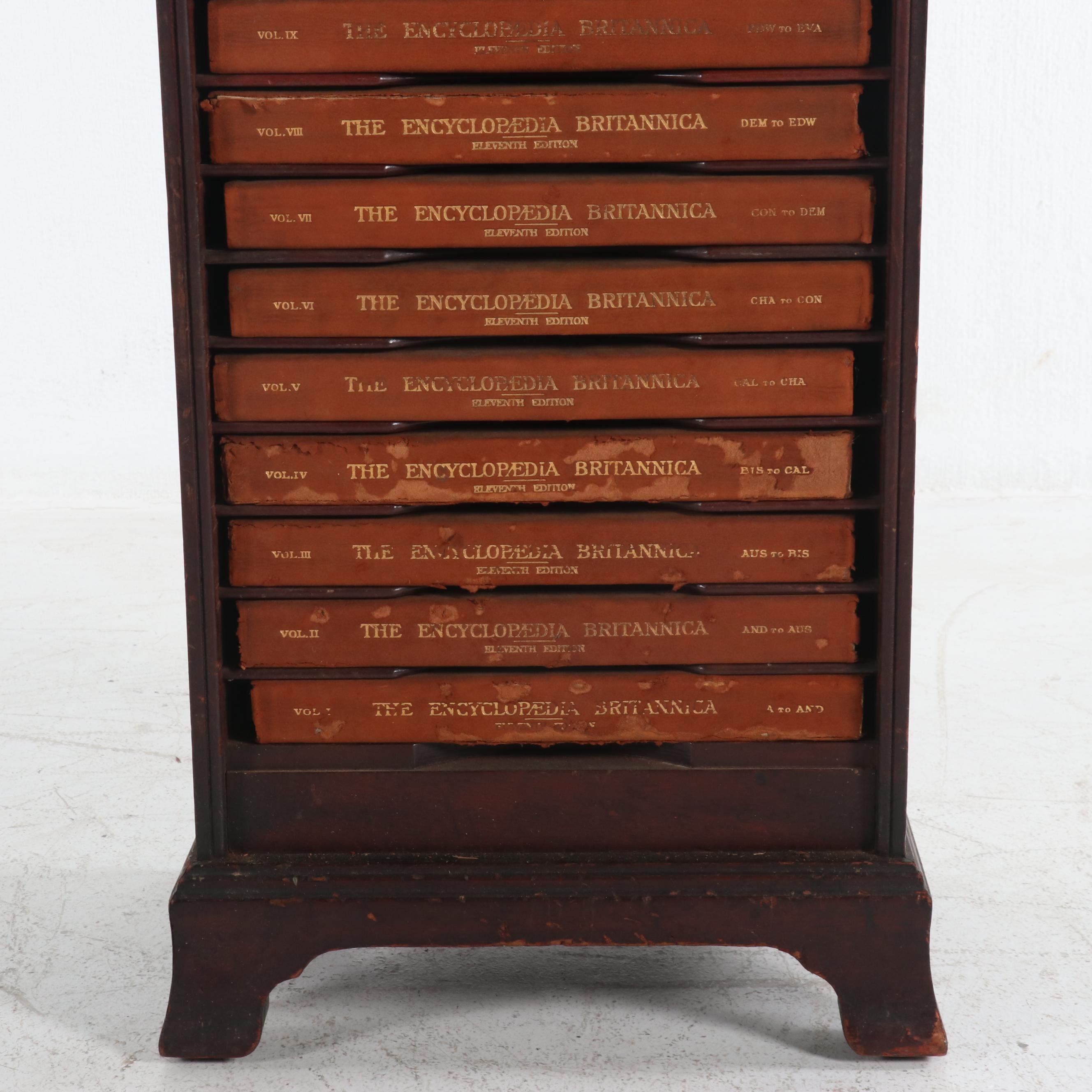 Eleventh Edition "Encyclopaedia Britannica" with Original Bookcase ...