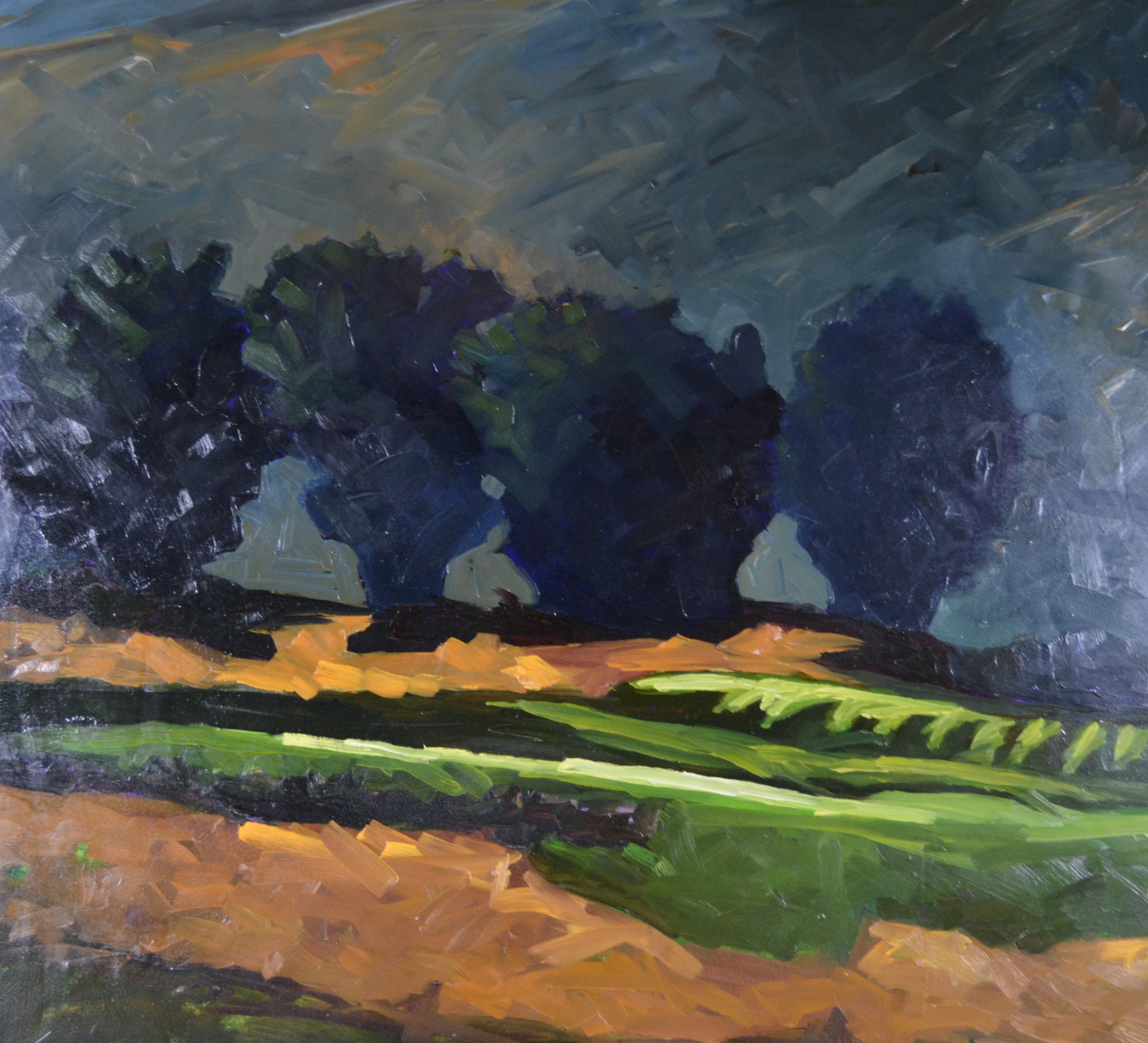 Aaron Fritz Mountain Landscape Oil Painting | EBTH