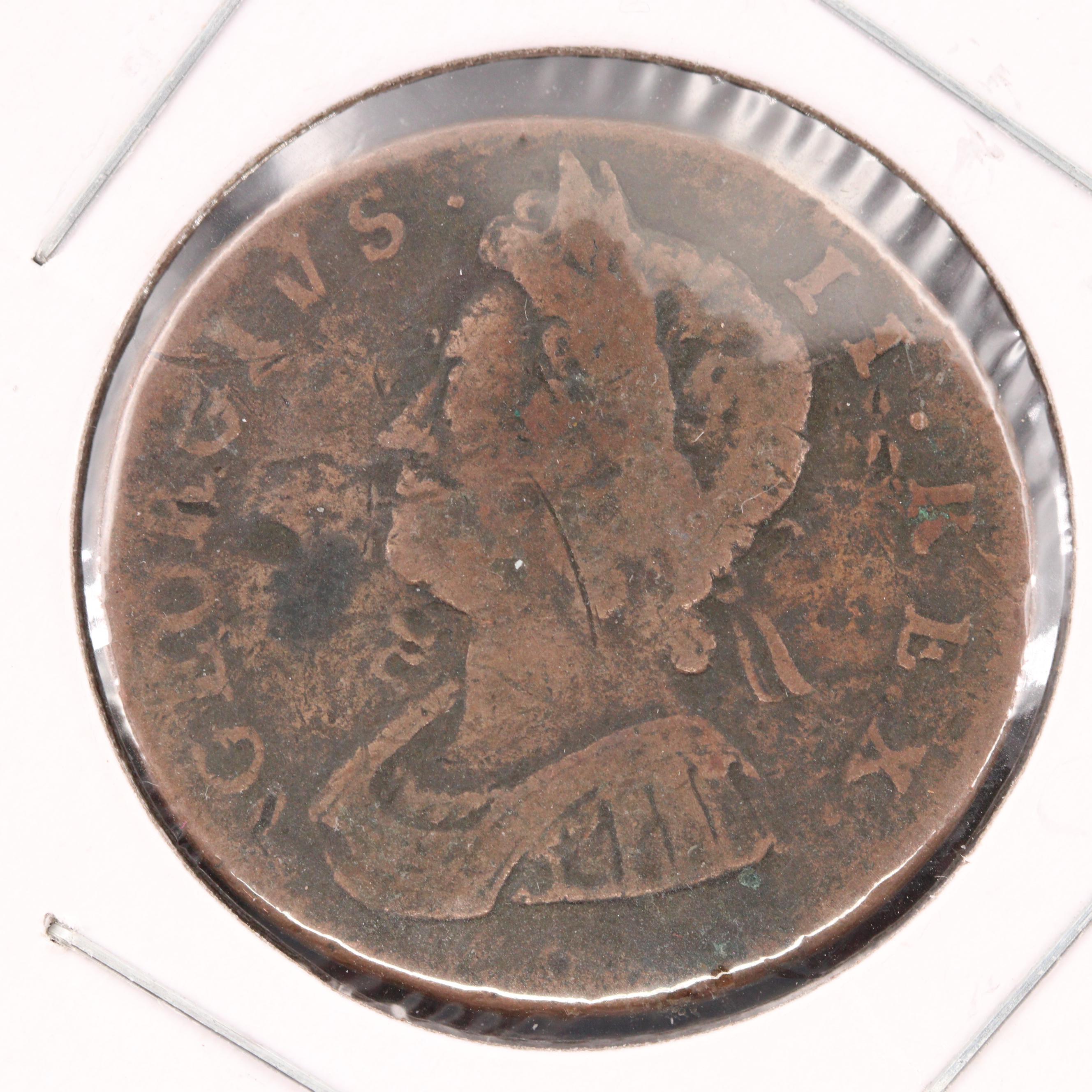 Group of Three 18th Century European Copper Coins | EBTH