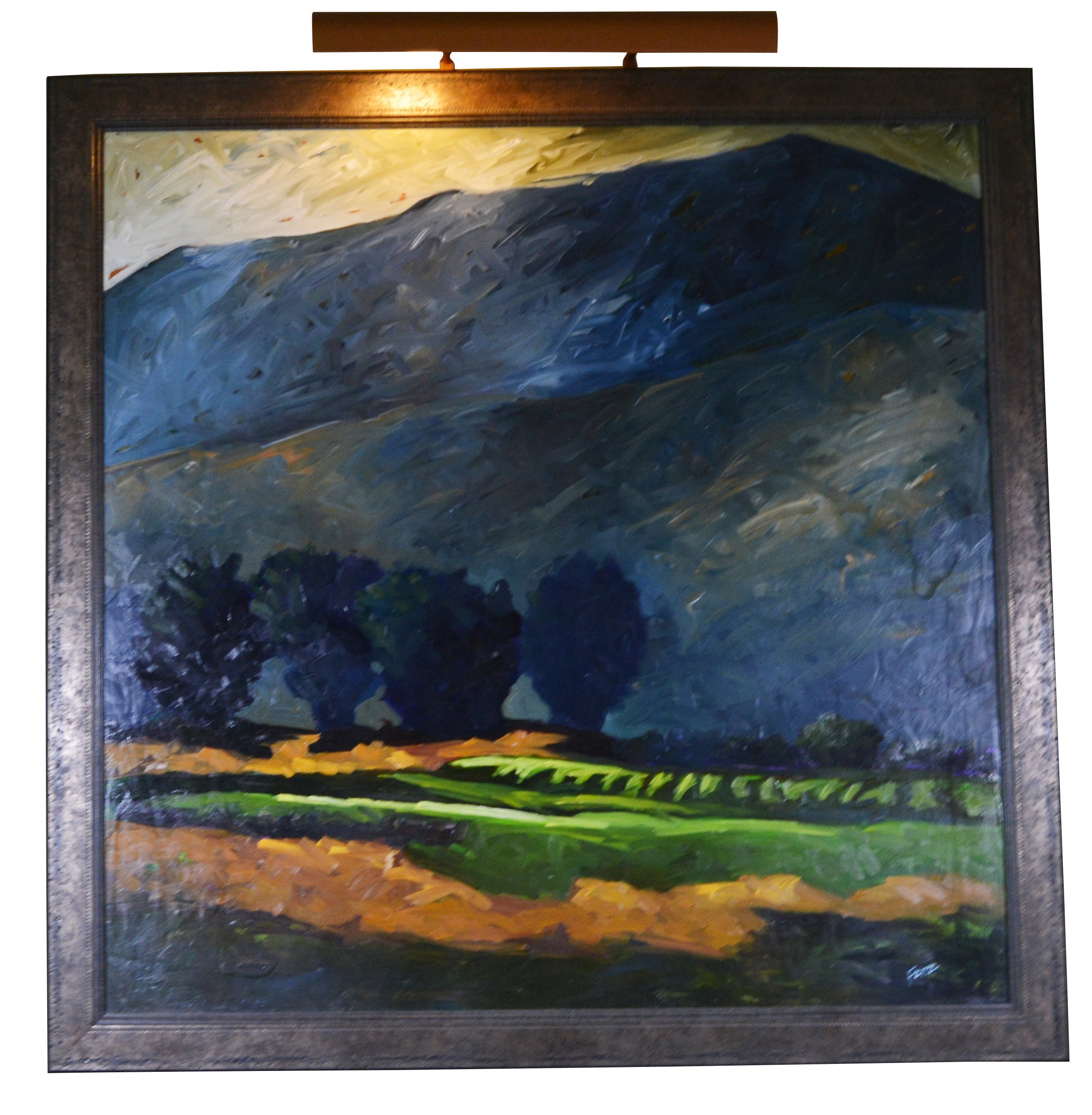Aaron Fritz Mountain Landscape Oil Painting | EBTH