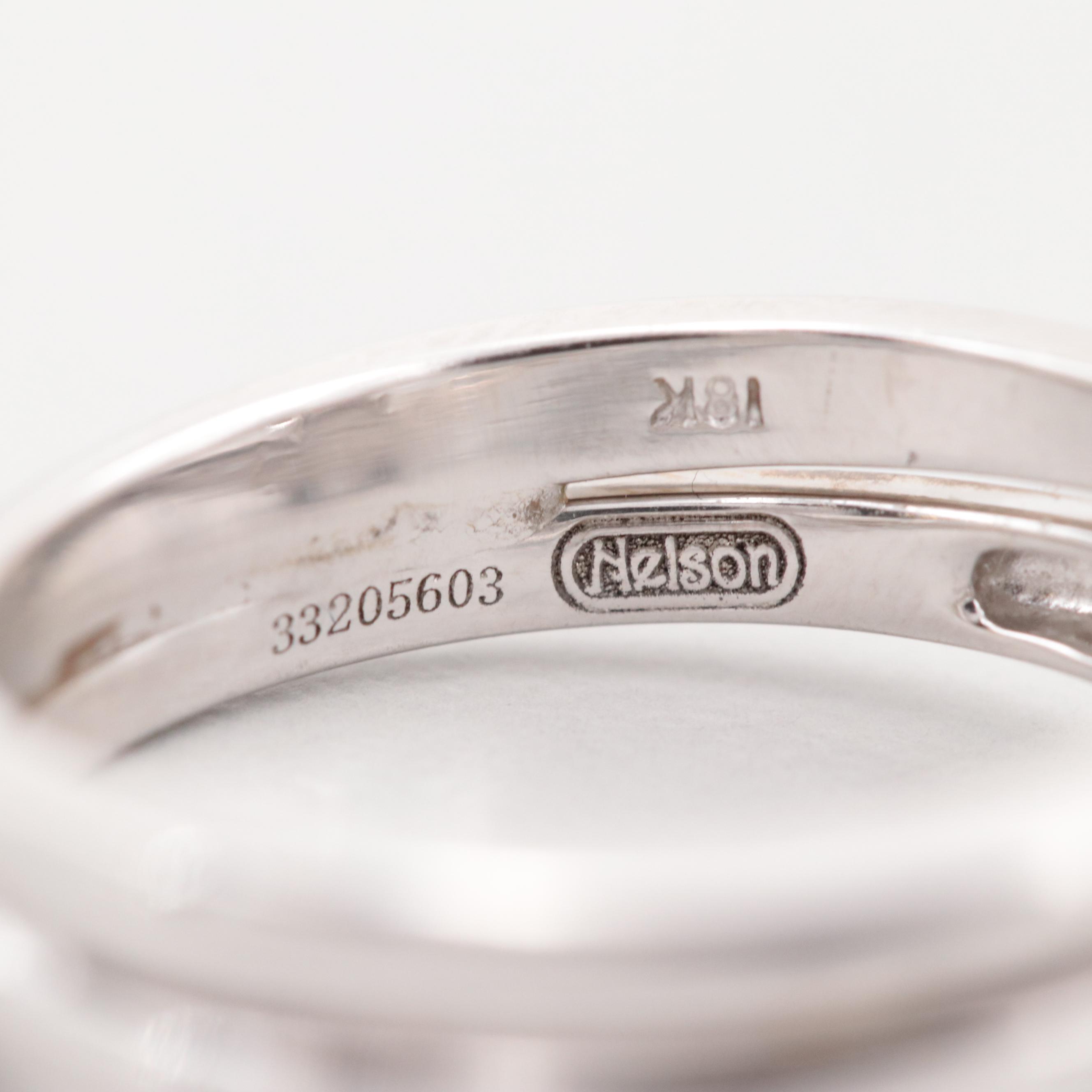 18K White Gold Calla Cut™ Diamond Ring | EBTH