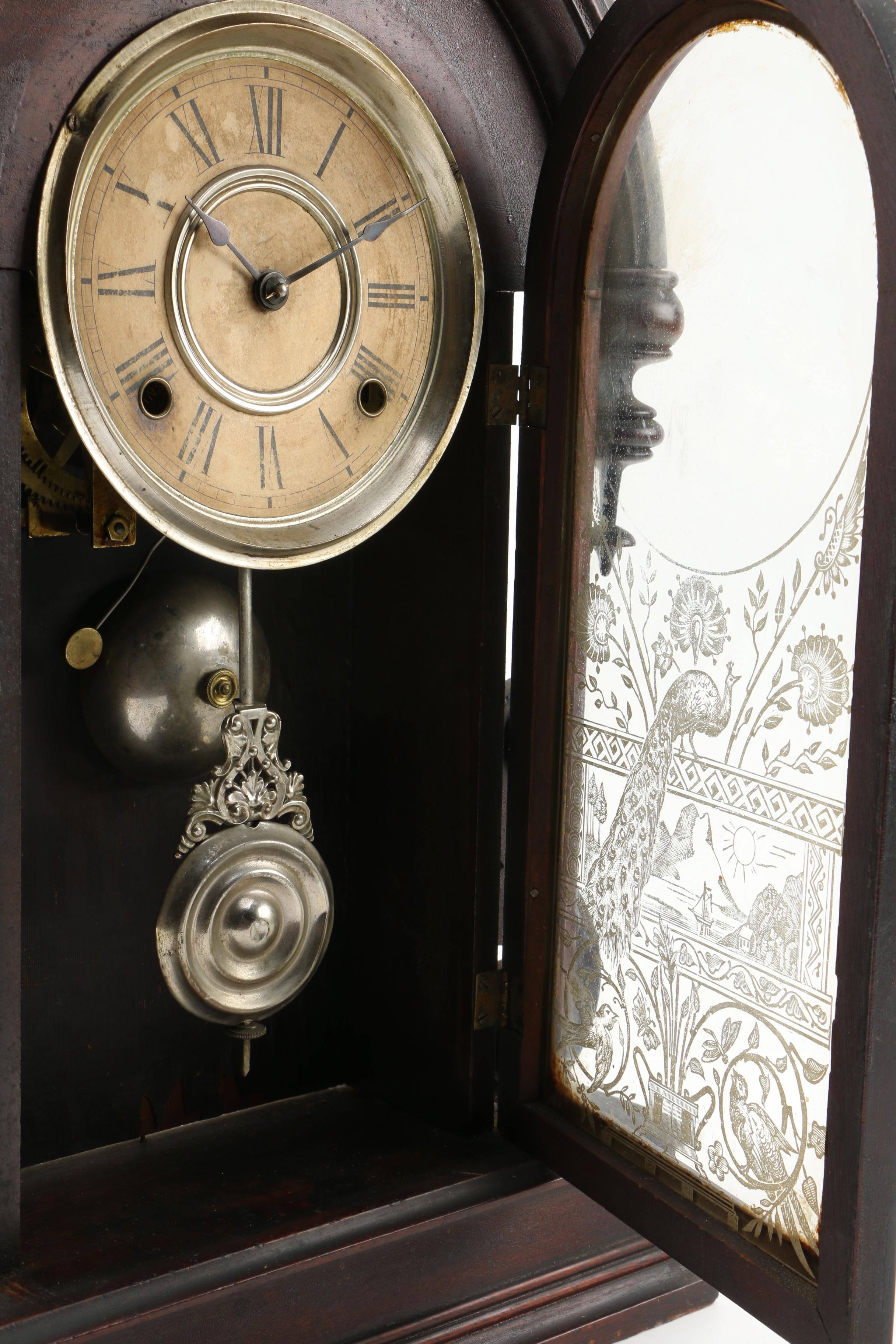 Victorian Ansonia Walnut Finish Shelf Clock, Late 19th Century | EBTH