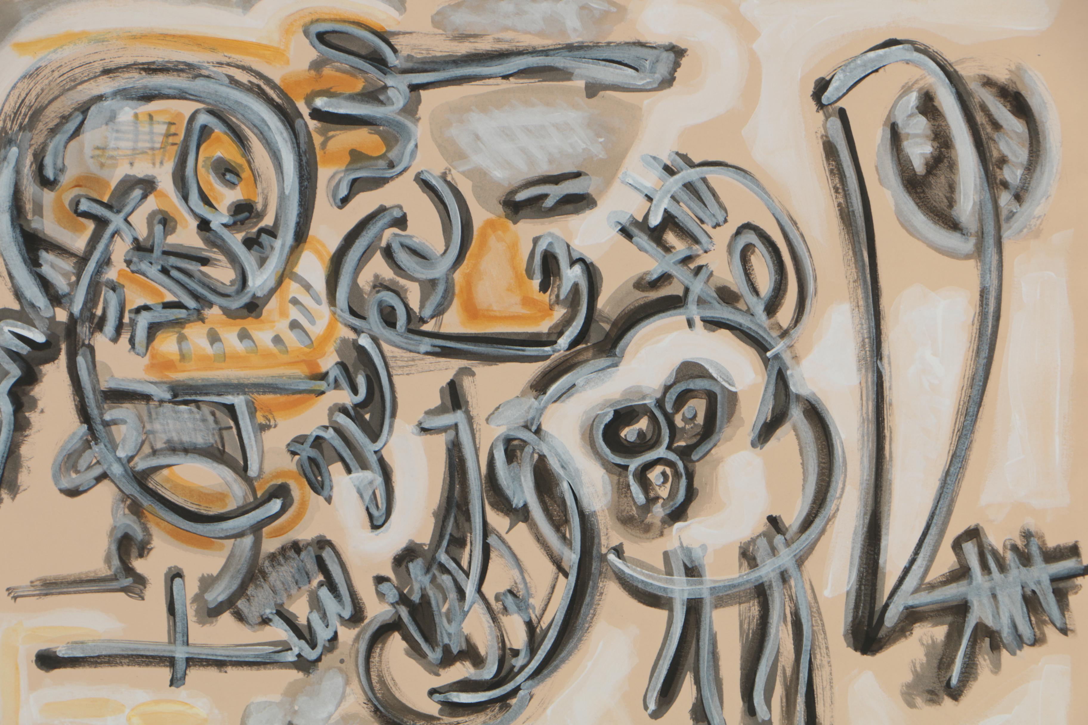 Merle Rosen Abstract Mixed Media Painting | EBTH