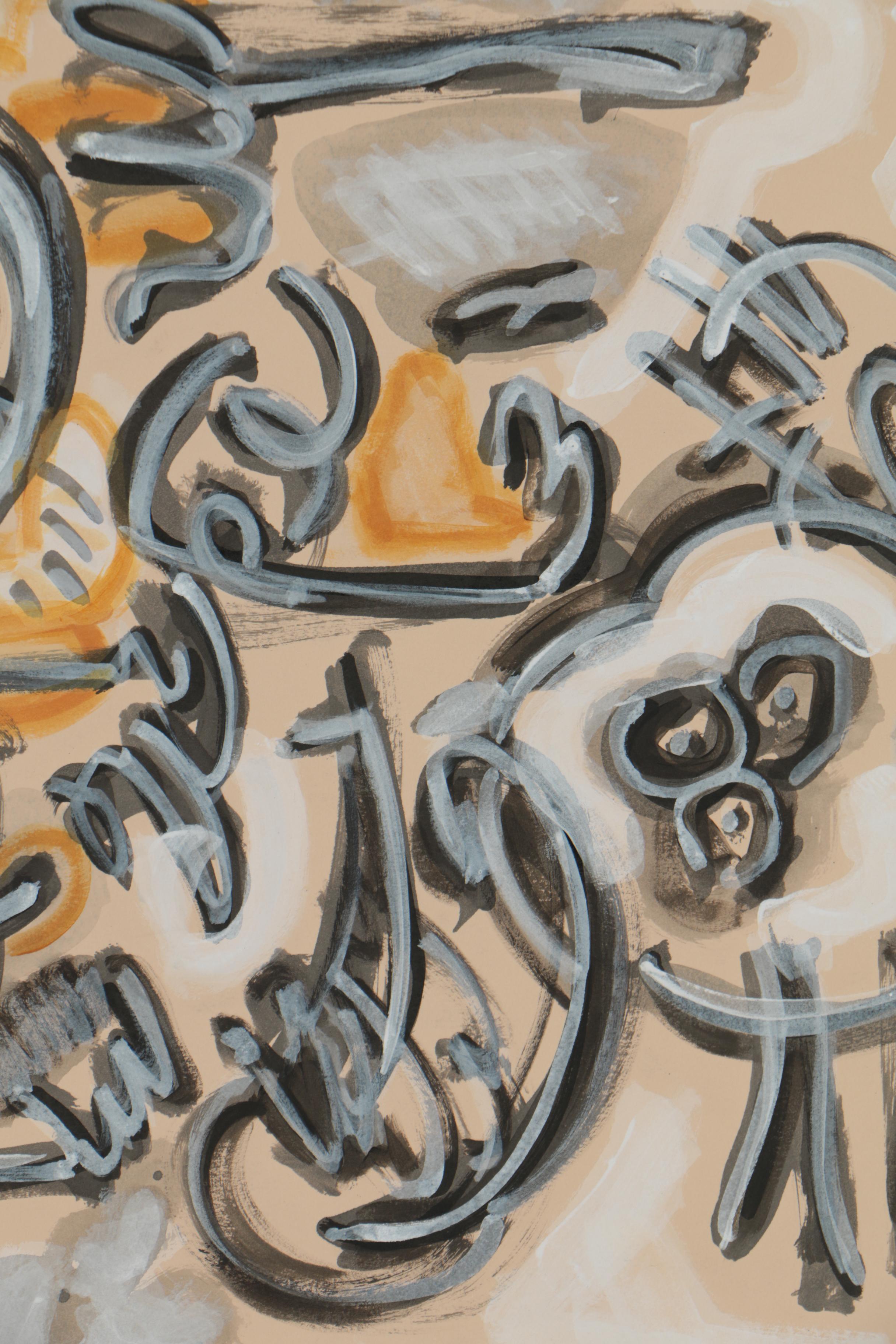 Merle Rosen Abstract Mixed Media Painting | EBTH