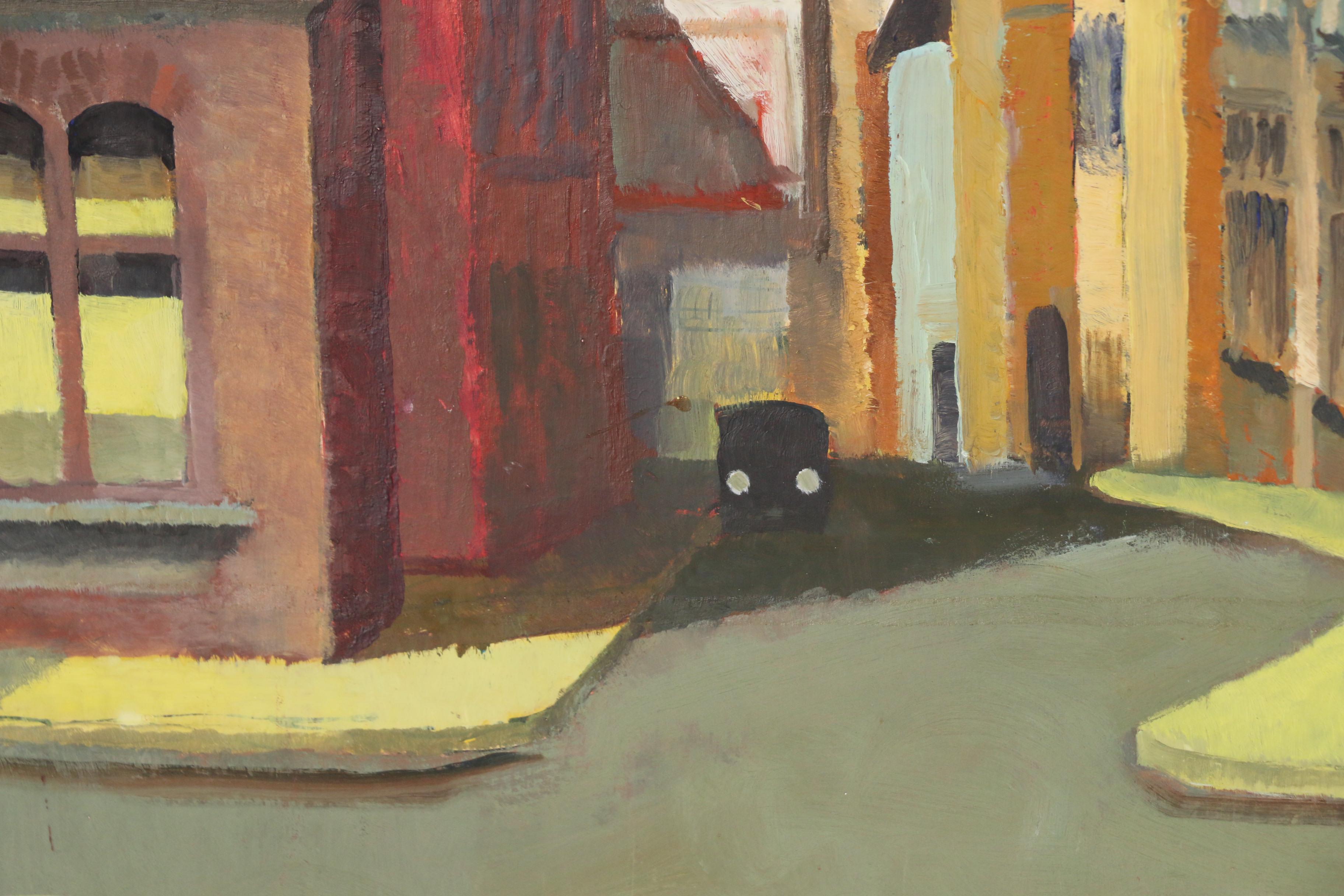 Yvonne Twining Humber Acrylic Painting "Street in Brussels" | EBTH