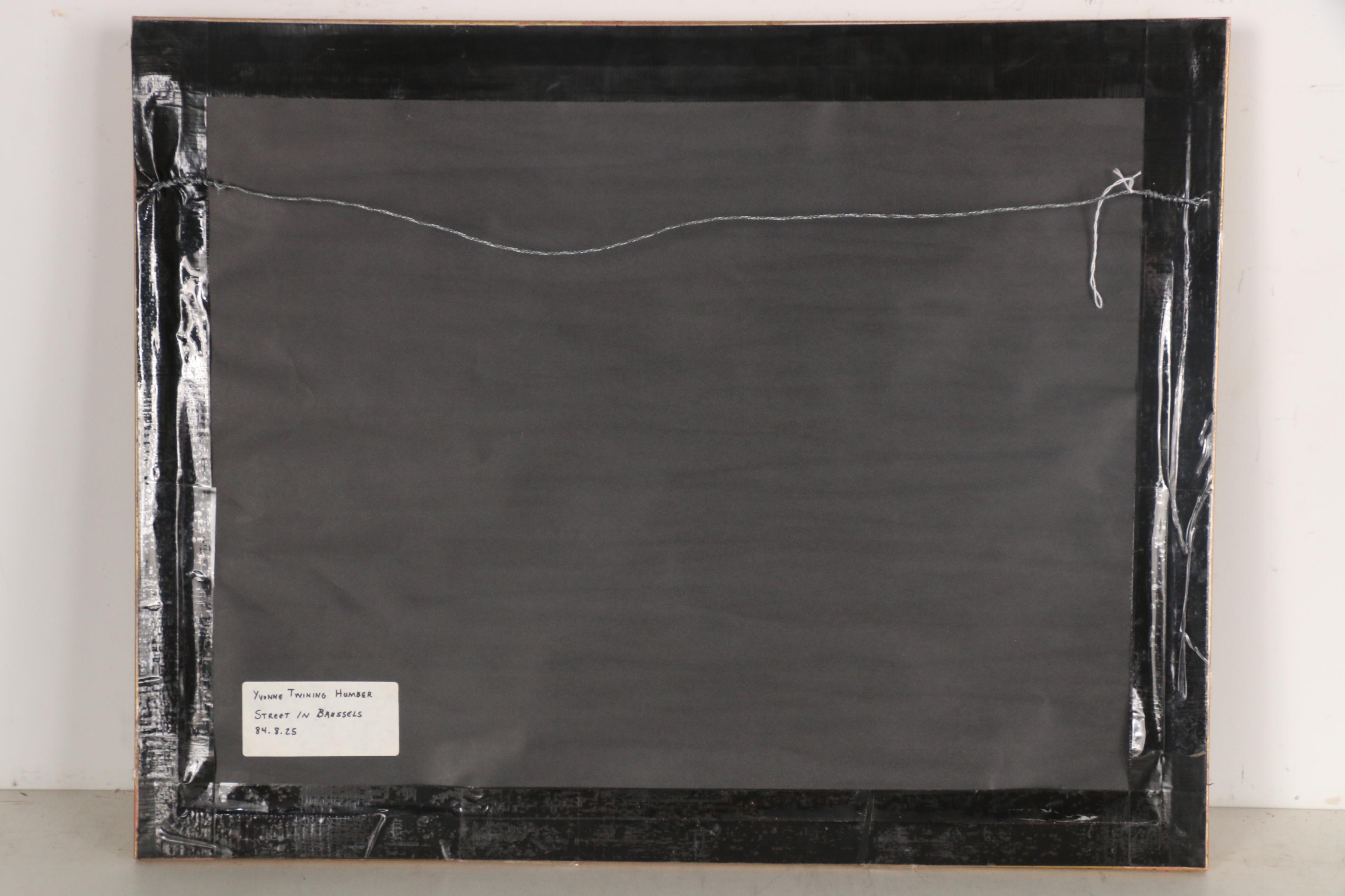 Yvonne Twining Humber Acrylic Painting "Street in Brussels" | EBTH